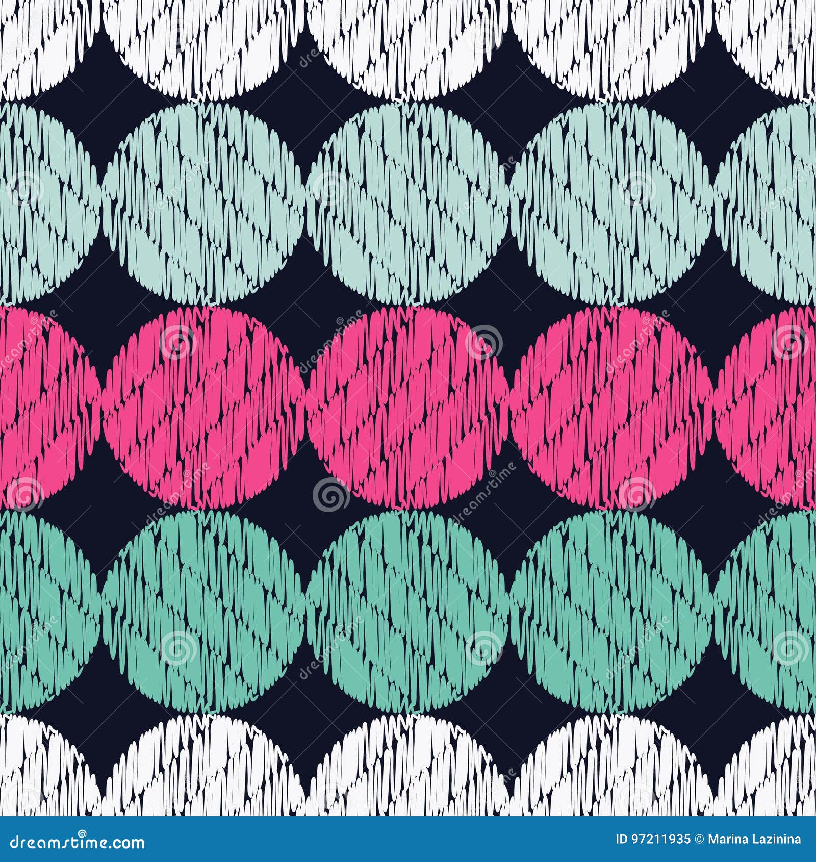 Polka Dot Seamless Pattern. Scribble Texture Stock Illustration ...