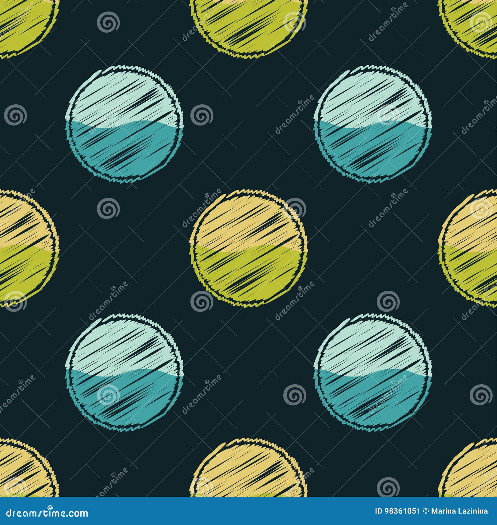 Polka Dot Seamless Pattern. Scribble Texture Stock Illustration ...