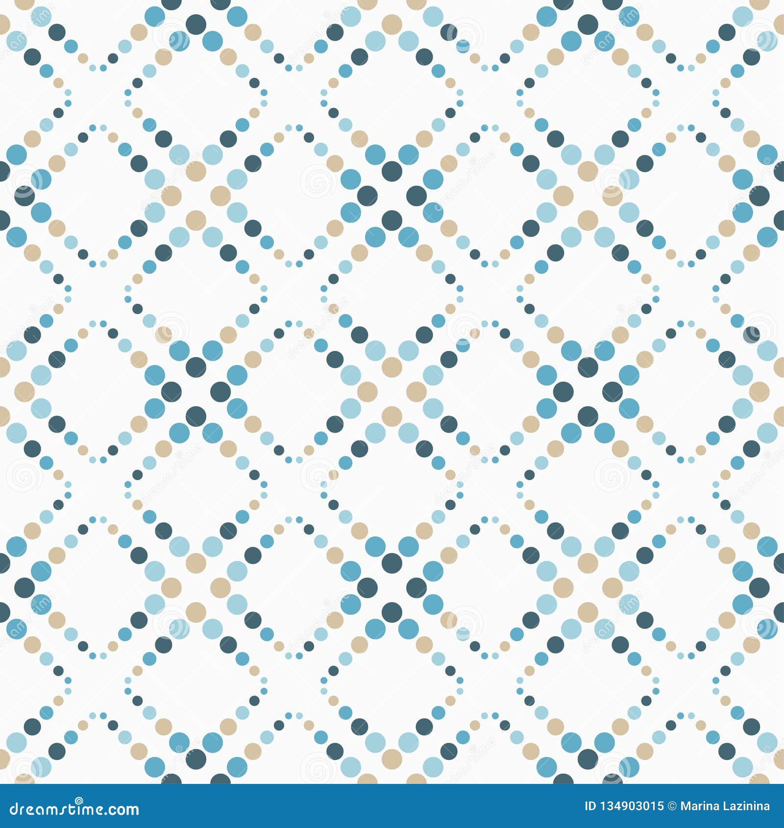 Polka Dot Seamless Pattern. the Shapes of Large and Small Dots ...