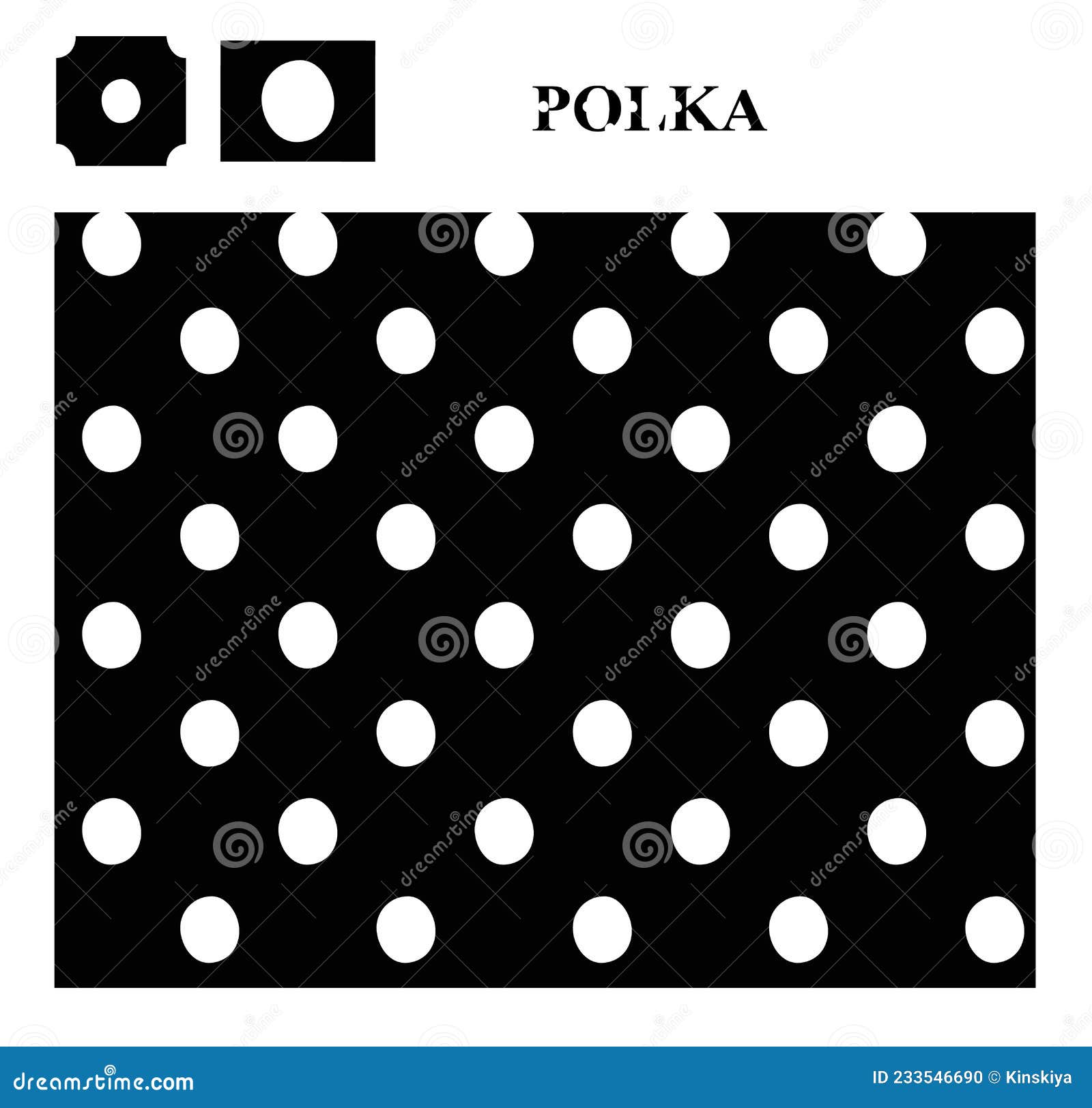 Polka Dot Swatch. Seamless Pattern Polka Dot Luxury Vector Set. Stock ...