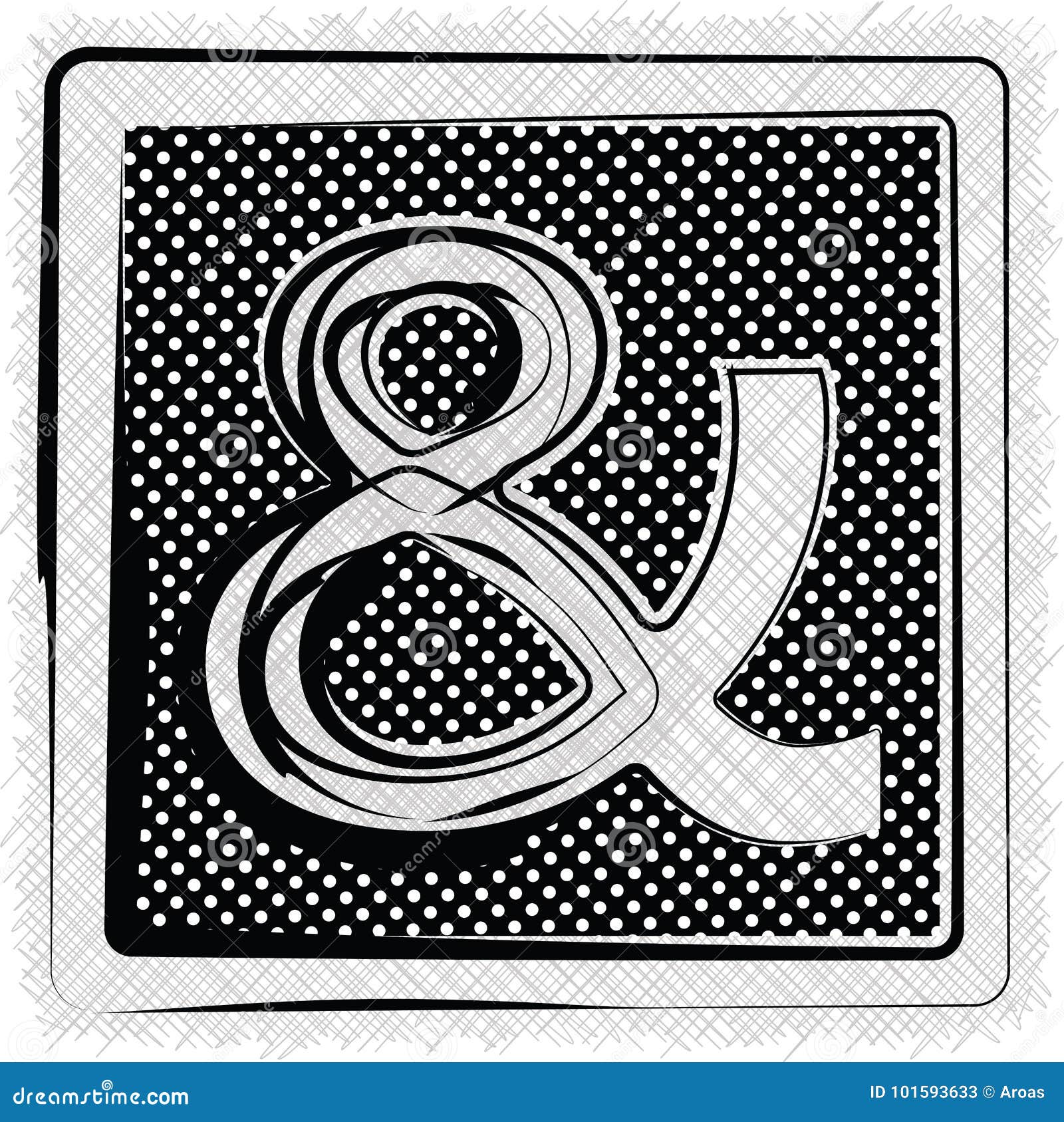 Polka Dot SYMBOL Illustration Stock Vector - Illustration of freehand ...