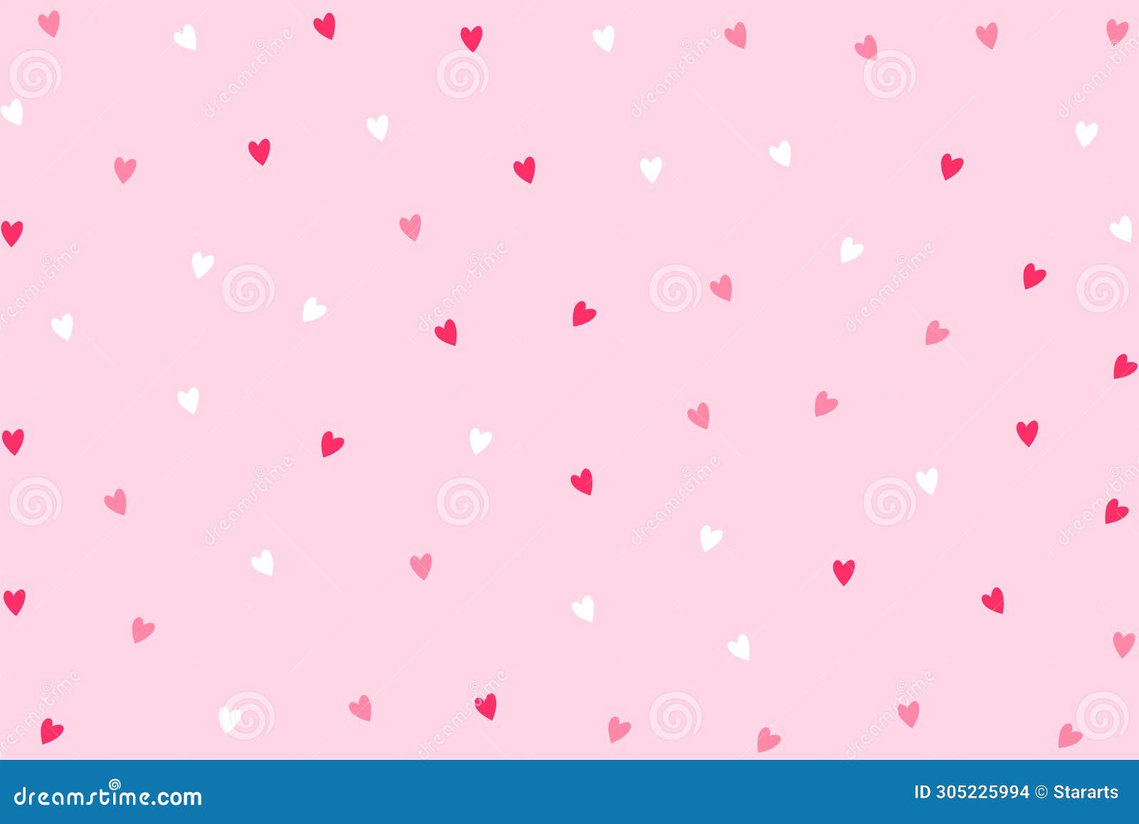 Polka Style Cute Love Heart Pattern for Textile Fabric Print Stock ...