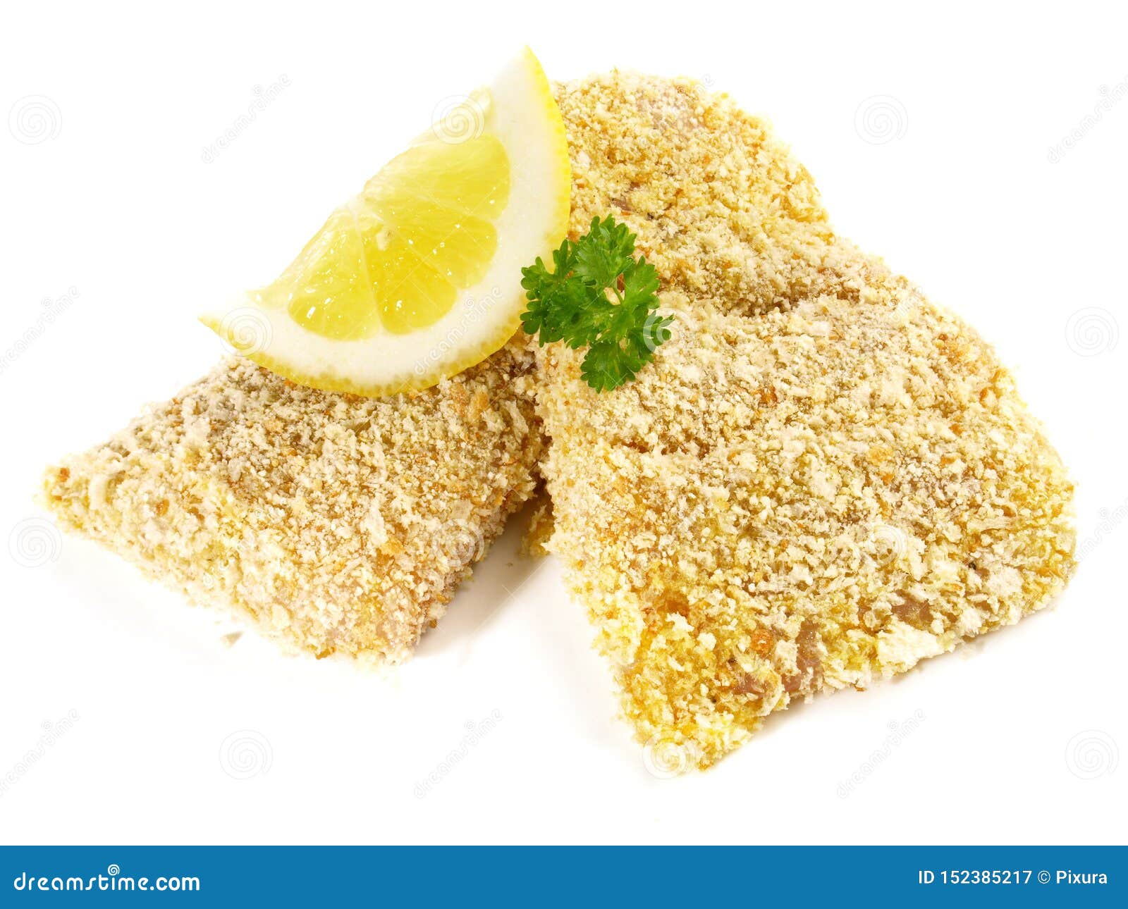 Pollack Fish Raw in Breadcrumb Coating Stock Image - Image of ...