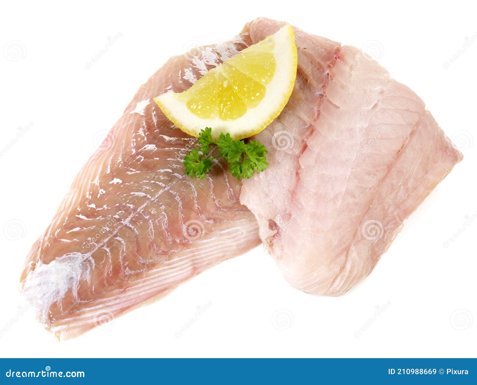 Pollack Loin - Fish Raw Isolated Stock Image - Image of pollock, filet ...