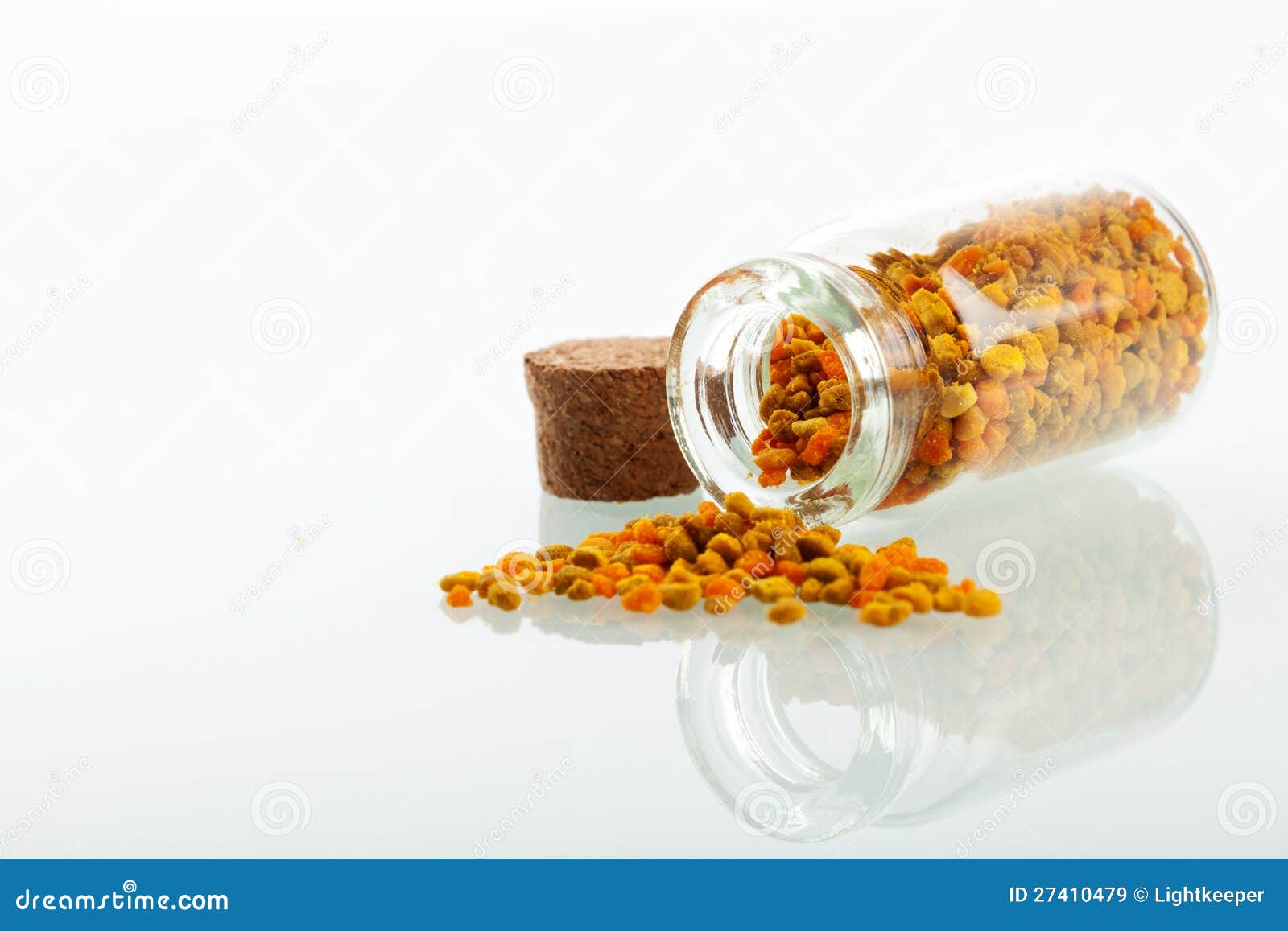 Pollen Granules in Small Medicine Bottle Stock Image - Image of ...
