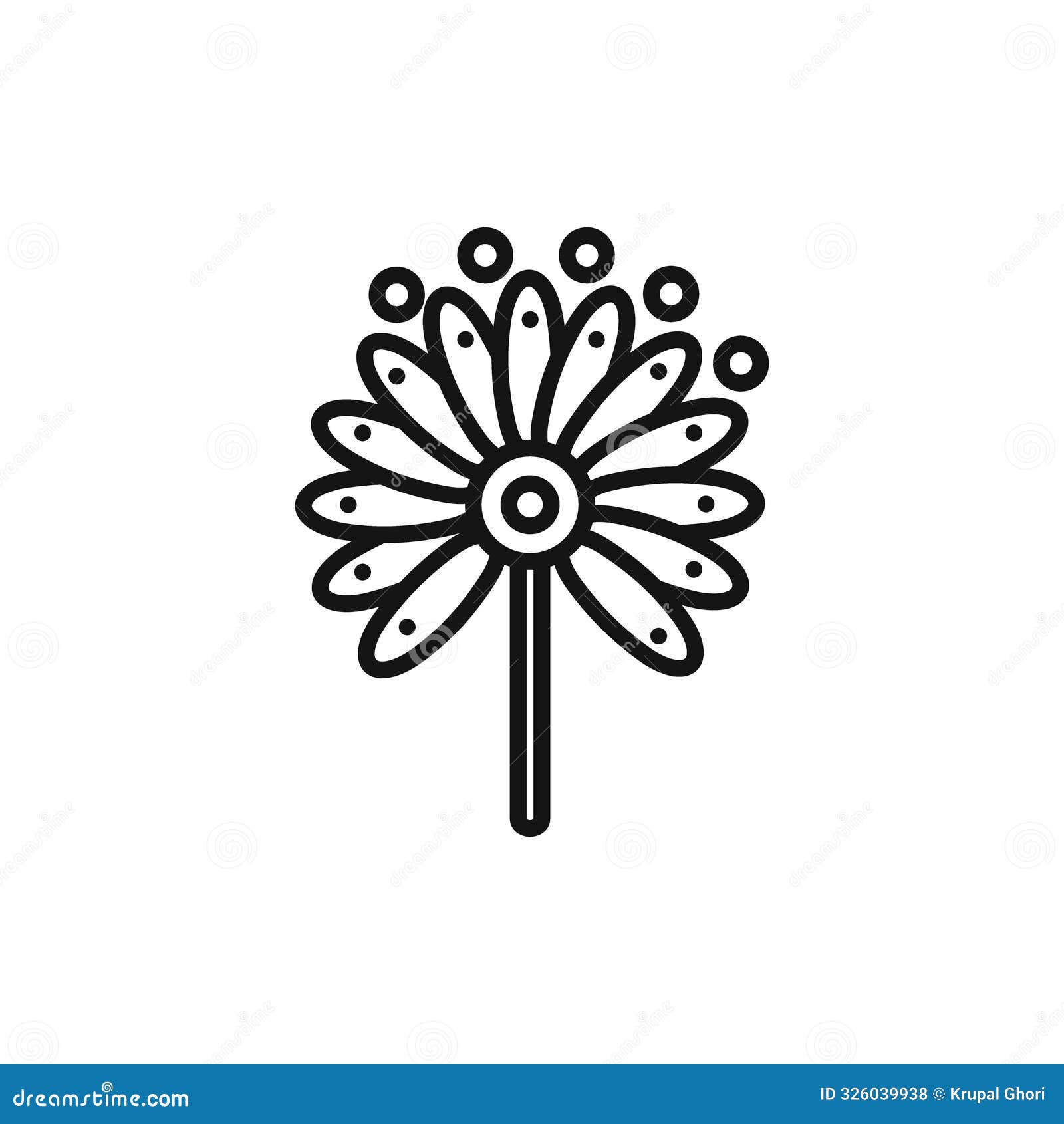 Outline Pollen Vector Icon. Isolated Black Simple Line Element Illustration From Nature Concept ...