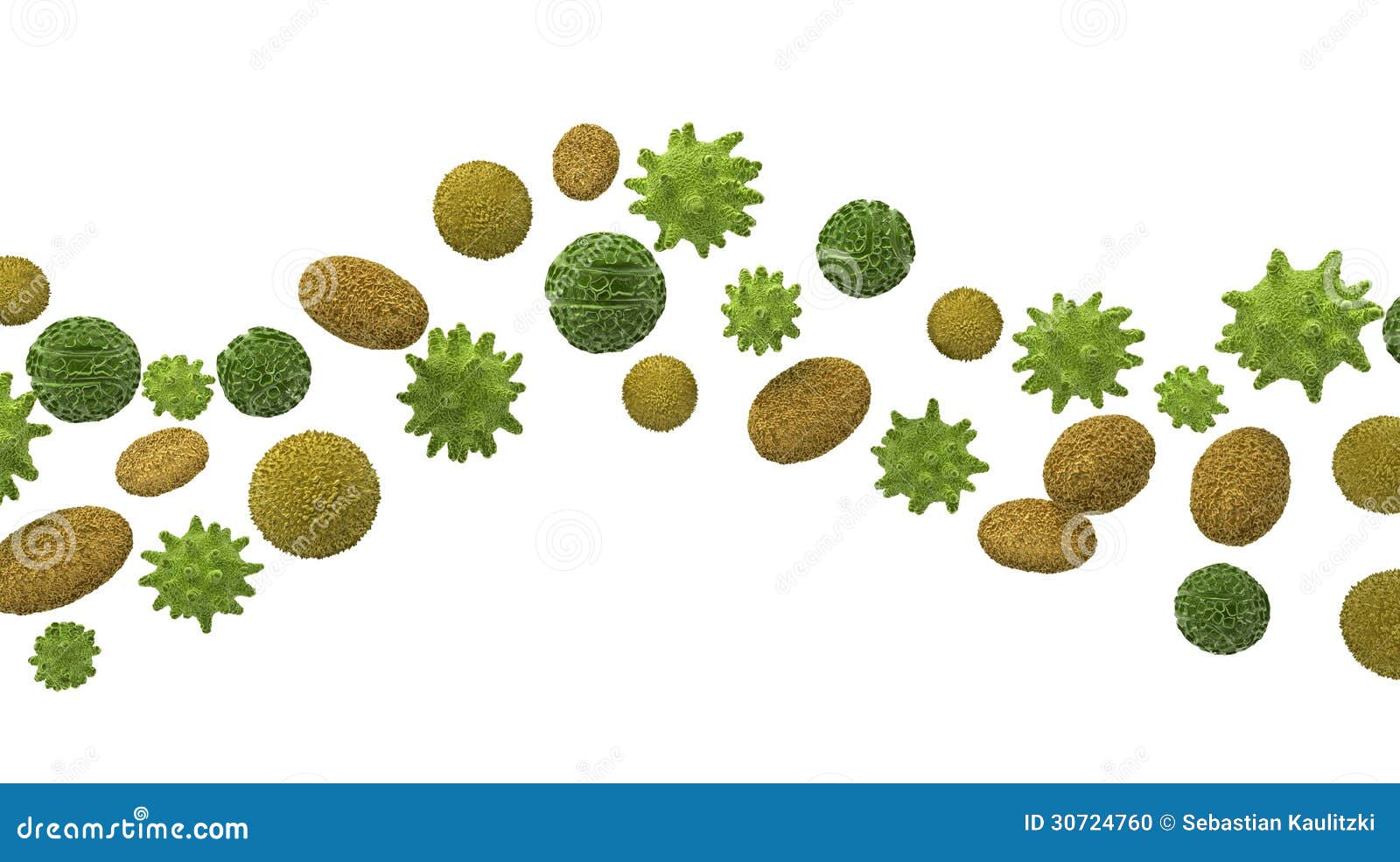 Pollen Particles - Close Up Stock Illustration - Illustration of ...