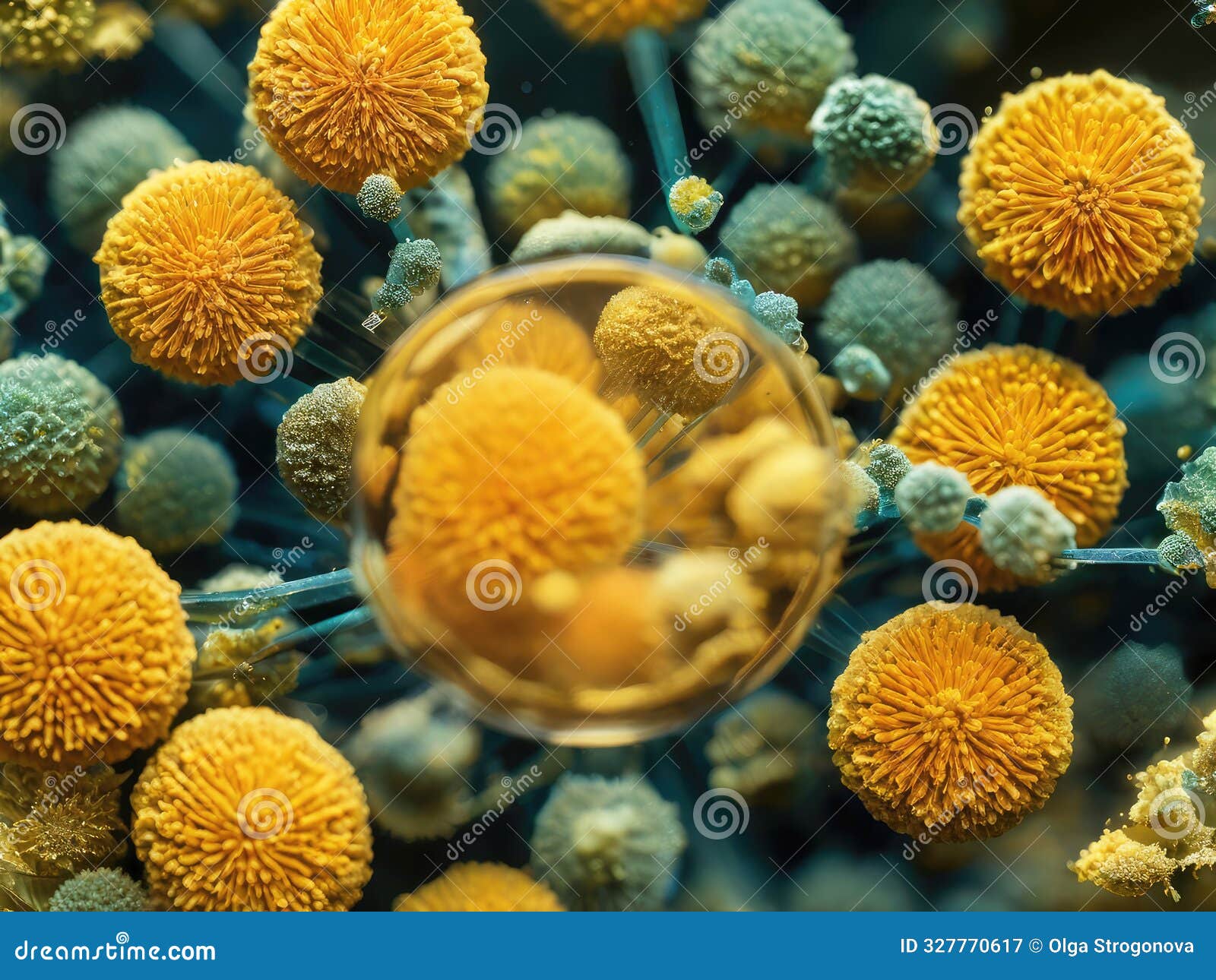 Pollen Particles Under Microscope Stock Image - Image of beehive ...