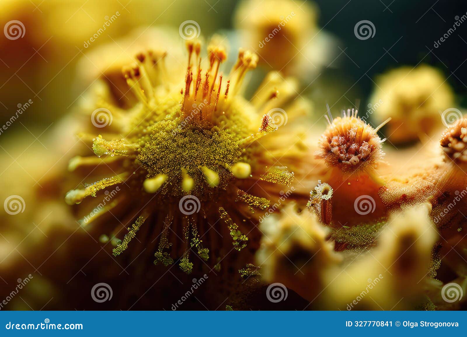 Pollen Particles Under Microscope Stock Image - Image of comb, closeup ...