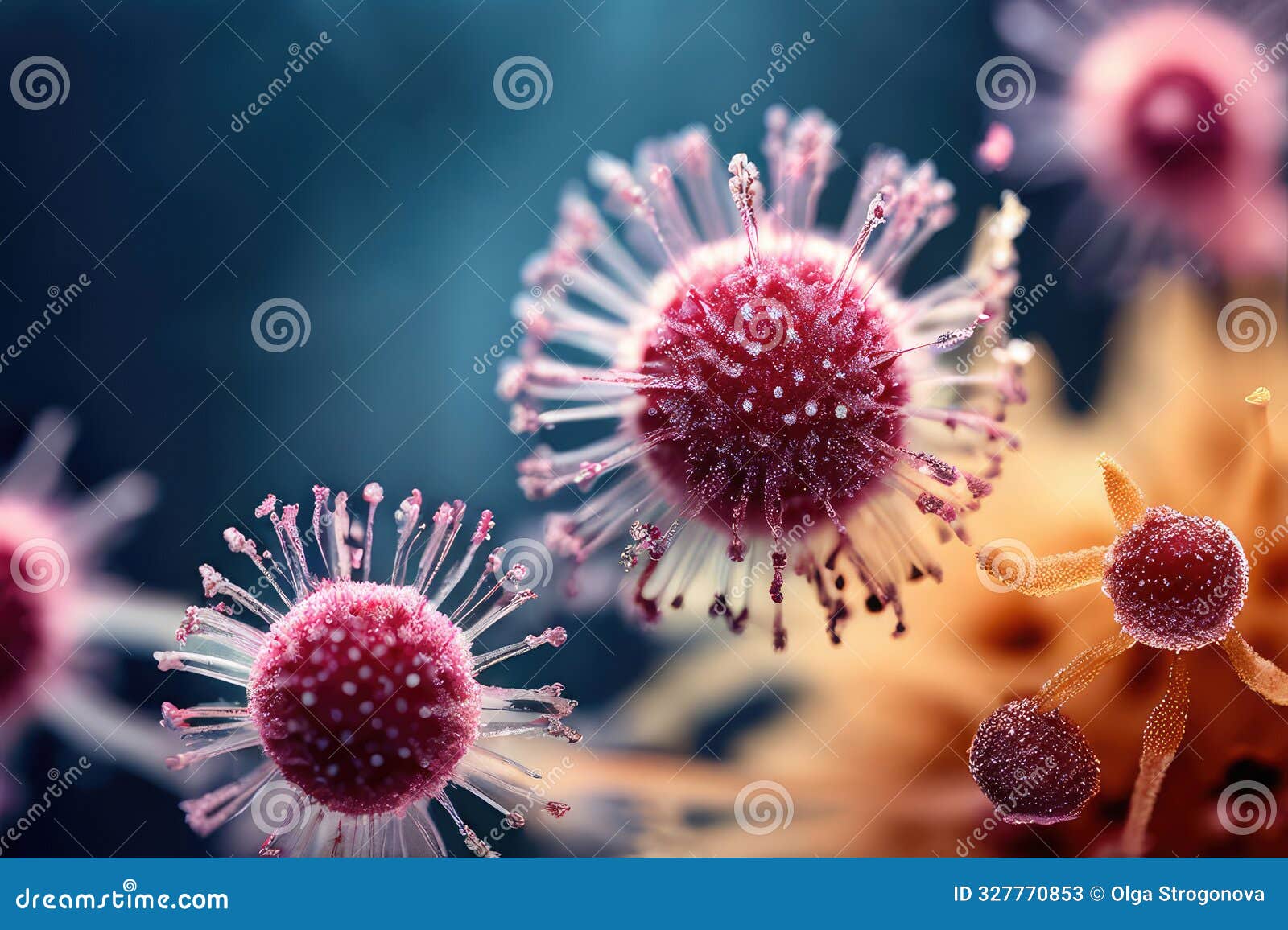 Pollen Particles Under Microscope Stock Image - Image of closeup ...