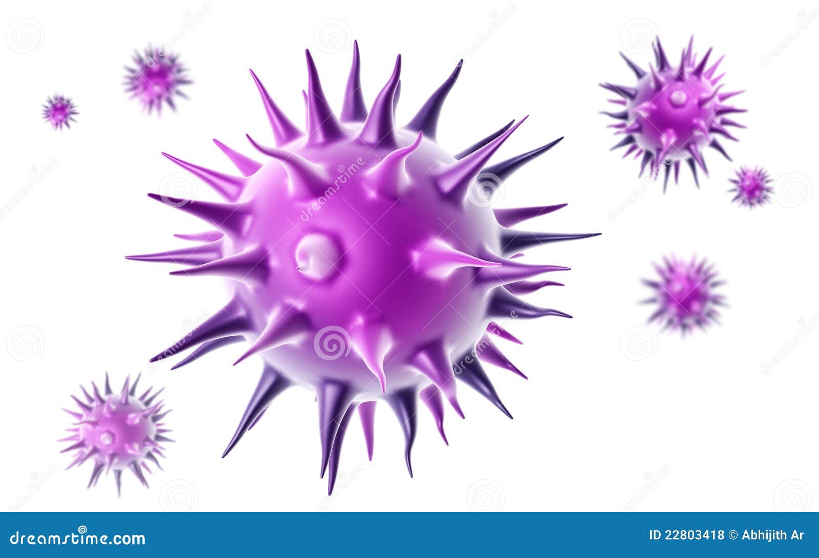 Virus Pollen Bacteria Cold Background Profile Silhouette Image Royalty ...