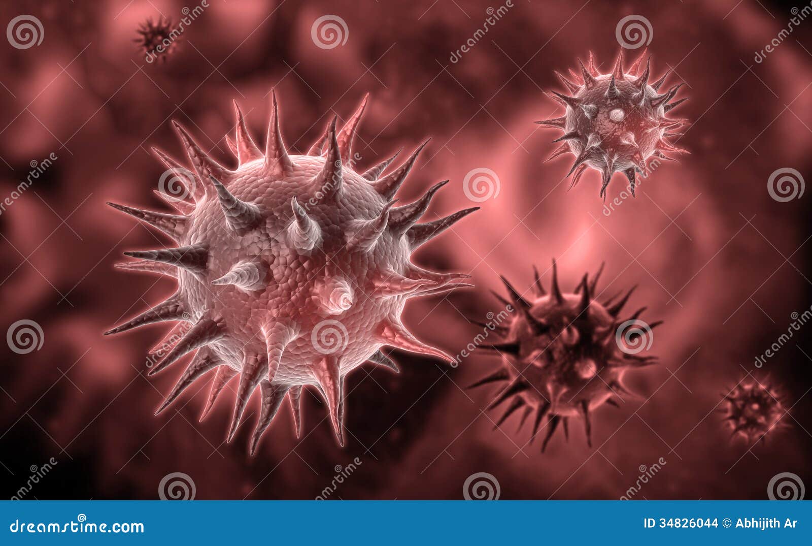 Virus Pollen Bacteria Cold Background Profile Silhouette Image Royalty ...