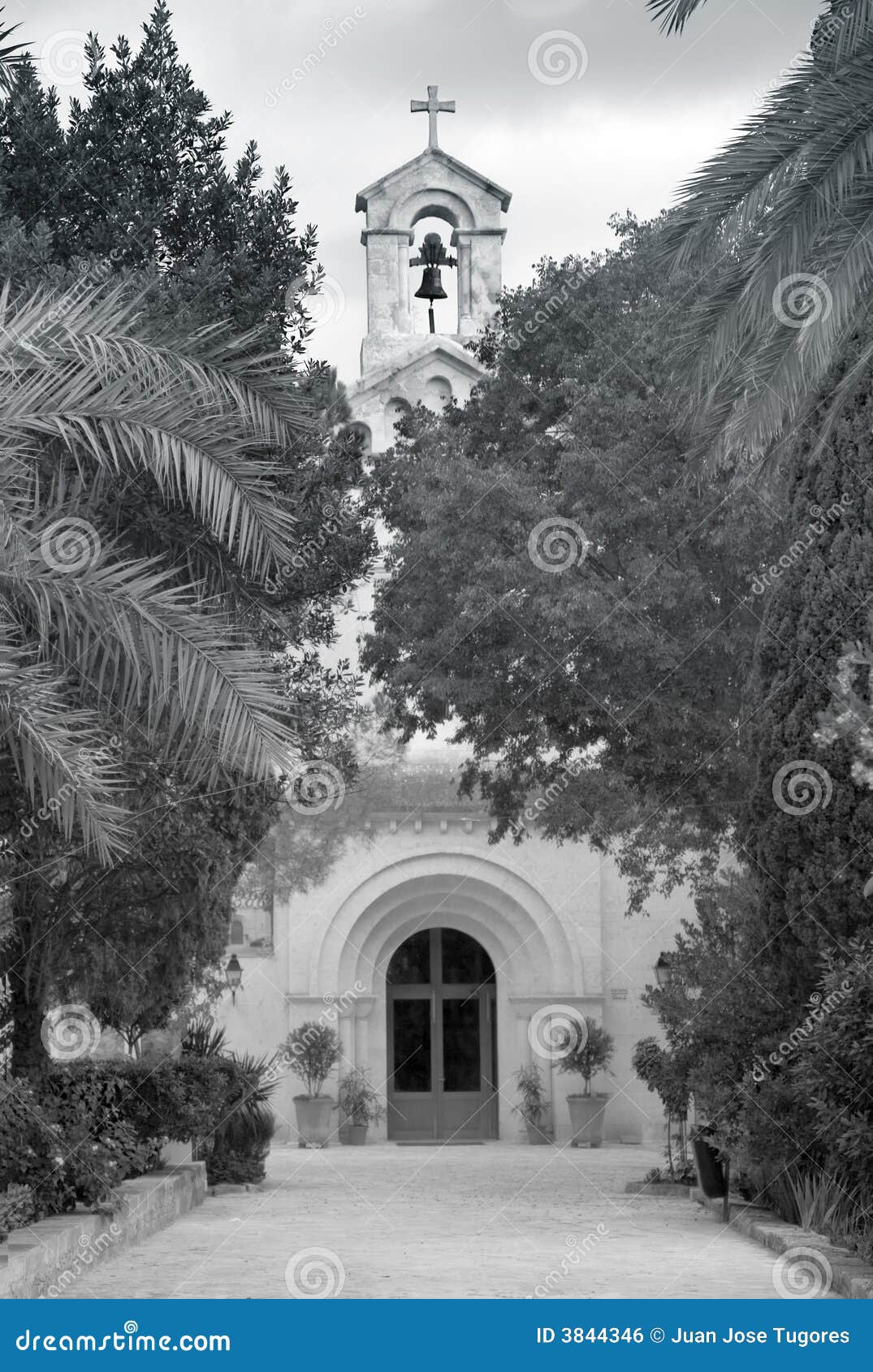 Pollensa Church in Majorca stock photo. Image of architecture - 3844346
