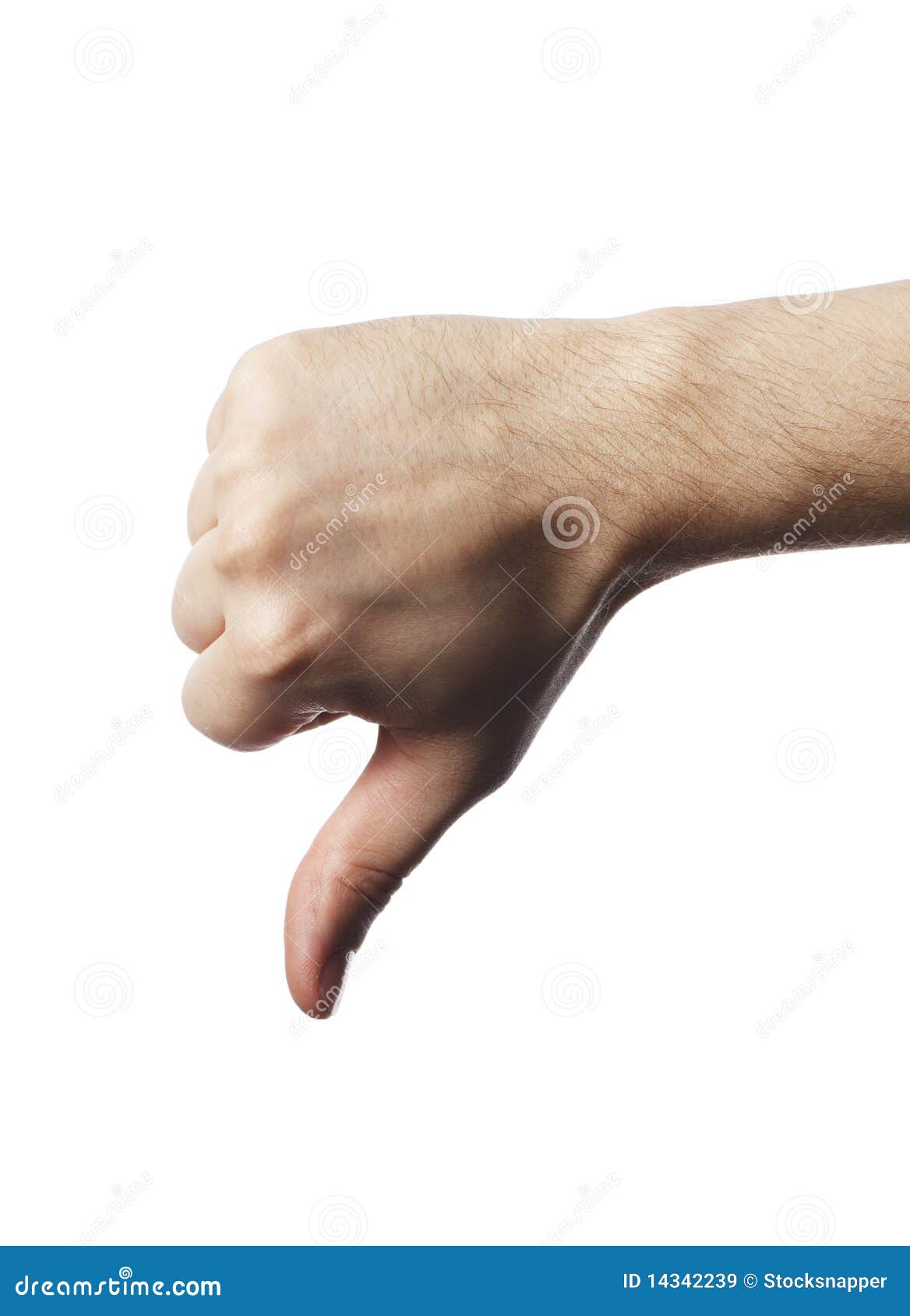 Pollice giù immagine stock. Immagine di gesto, negativo - 14342239