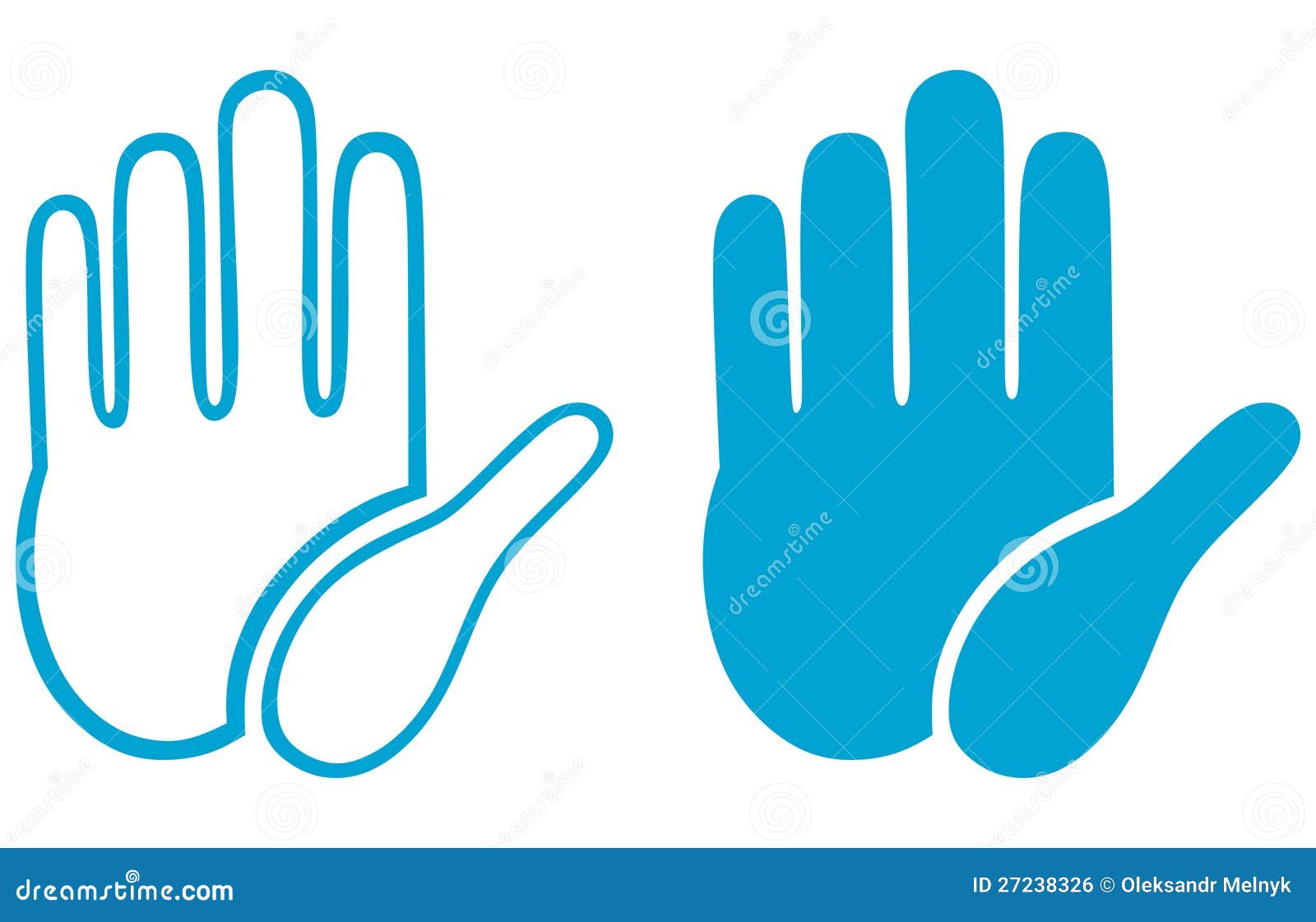 Pollice in su illustrazione vettoriale. Illustrazione di elemento ...