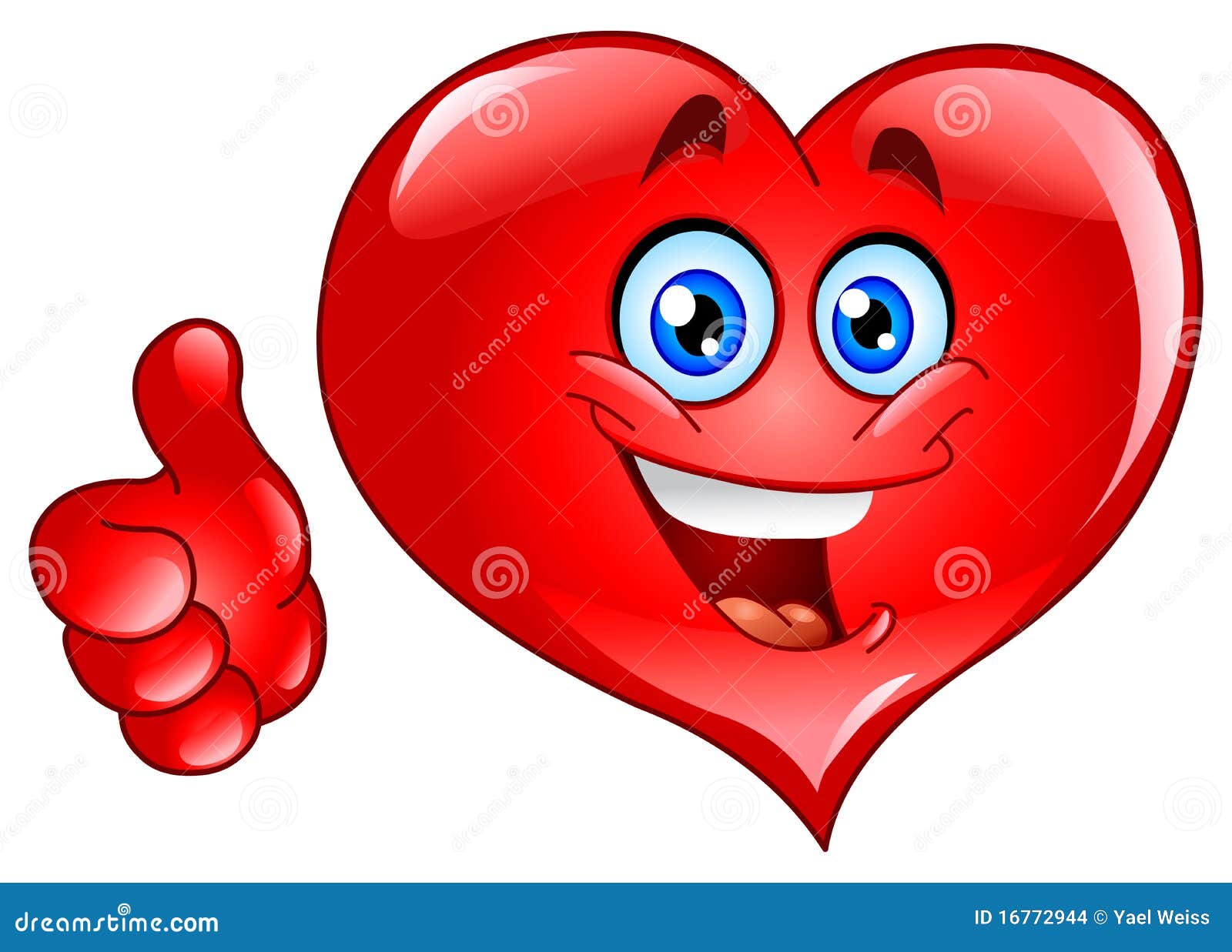 Pollice su cuore illustrazione vettoriale. Illustrazione di espressione ...