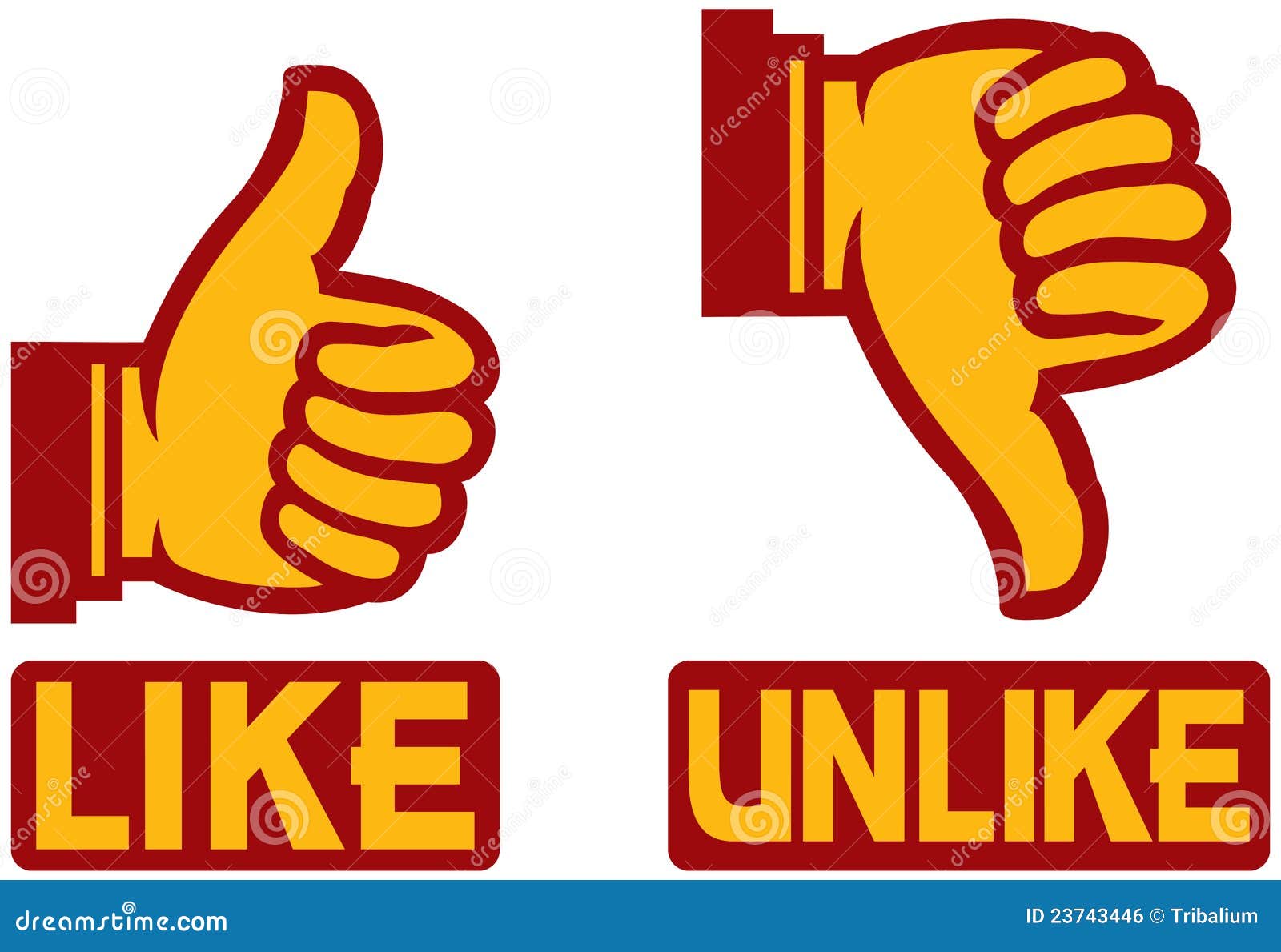 Pollice su e giù il gesto illustrazione vettoriale. Illustrazione di ...