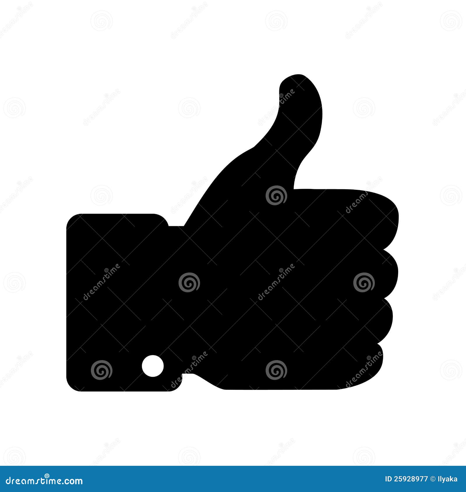 Pollice in Su, Icona Stilizzata Illustrazione Vettoriale ...