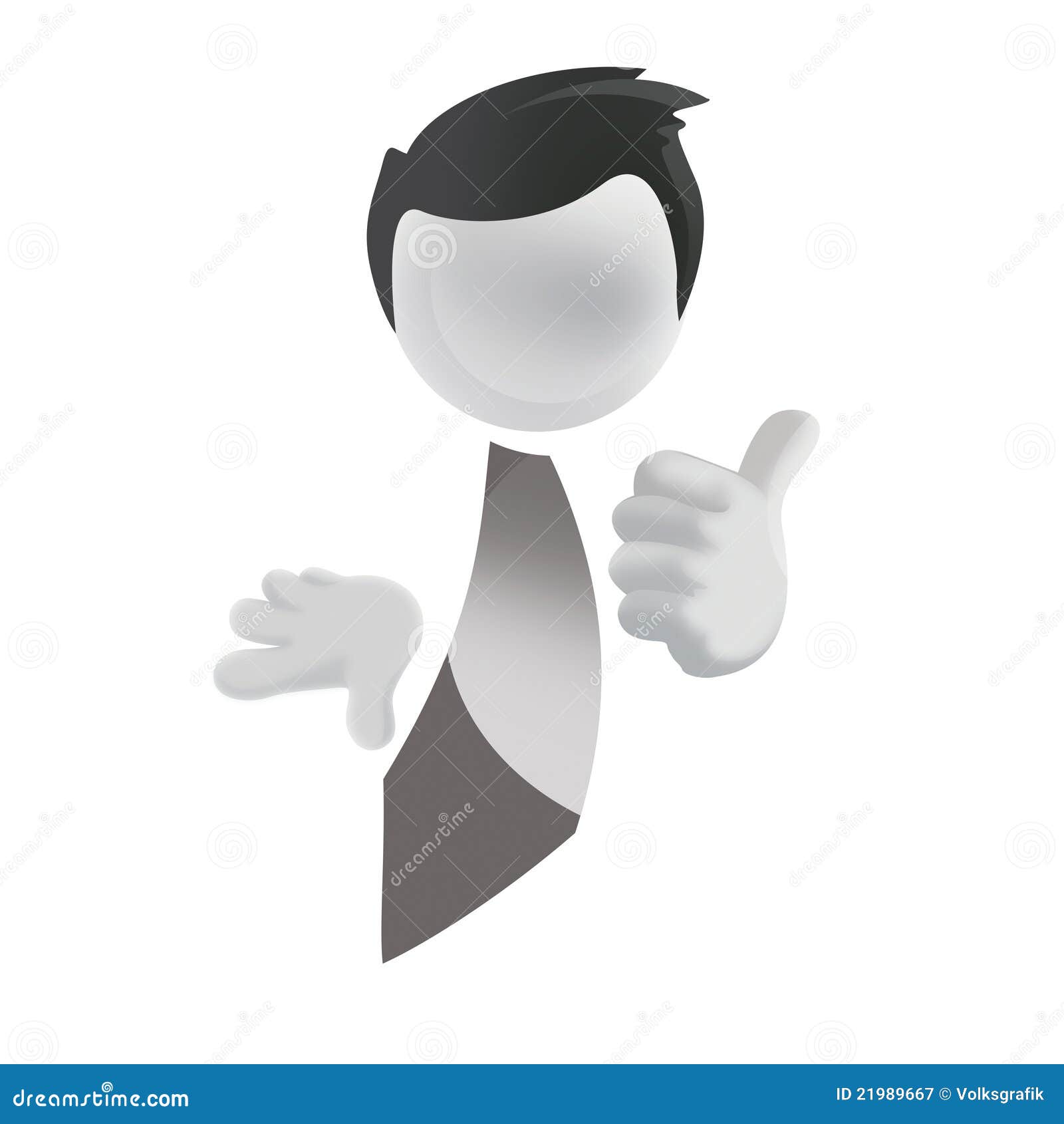 Pollice verso l'alto illustrazione di stock. Illustrazione di asta ...