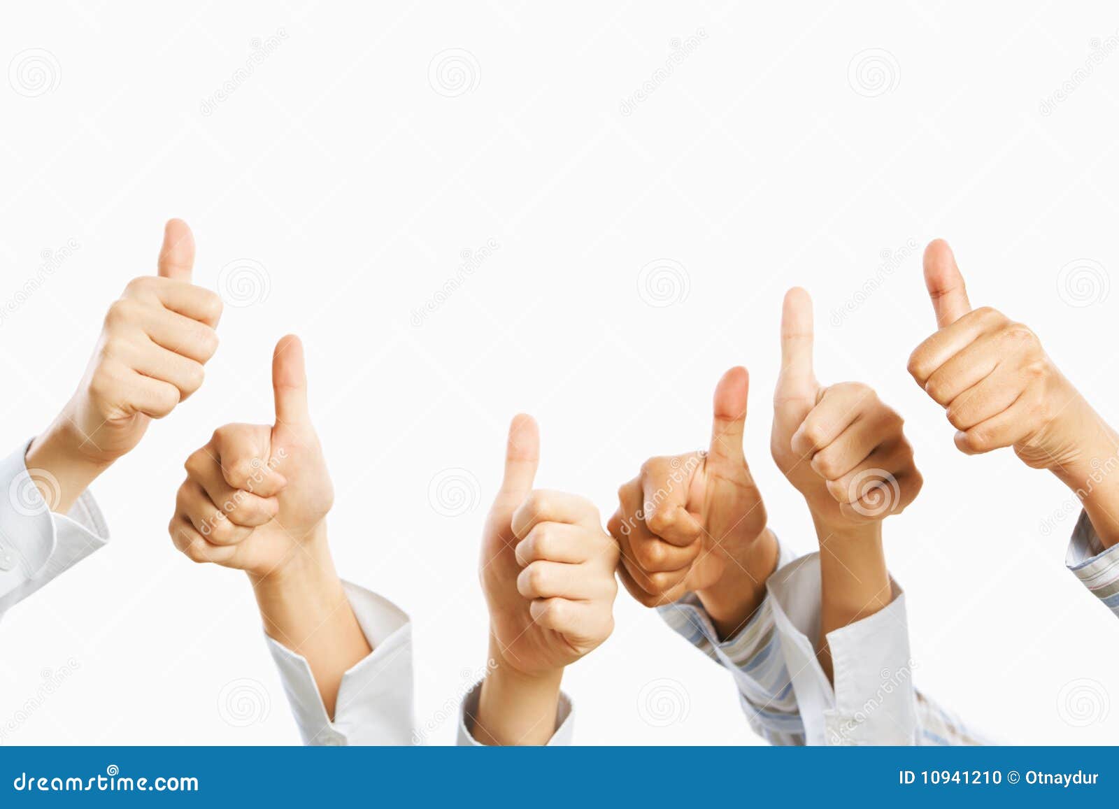 Pollici in su fotografia stock. Immagine di razziale - 10941210