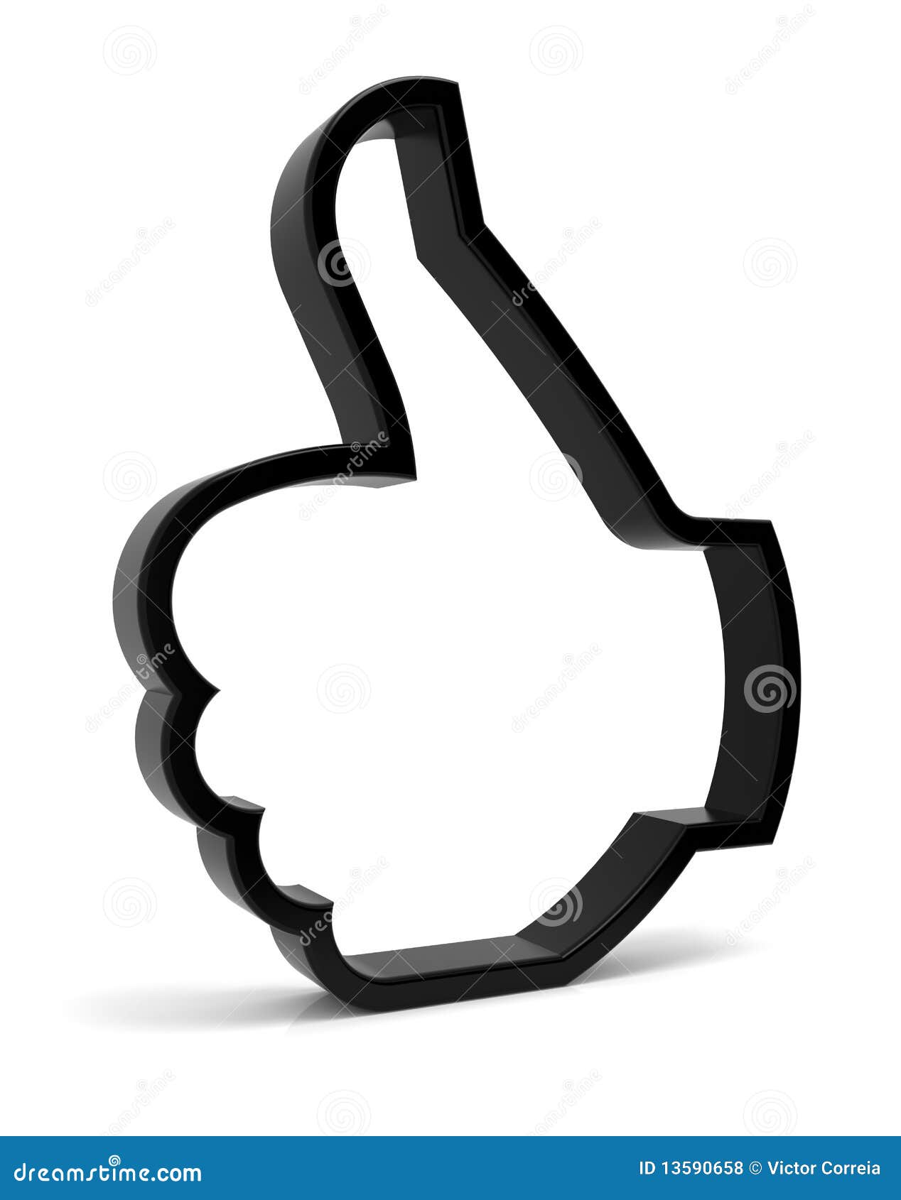 Pollici in su illustrazione di stock. Illustrazione di numero - 13590658