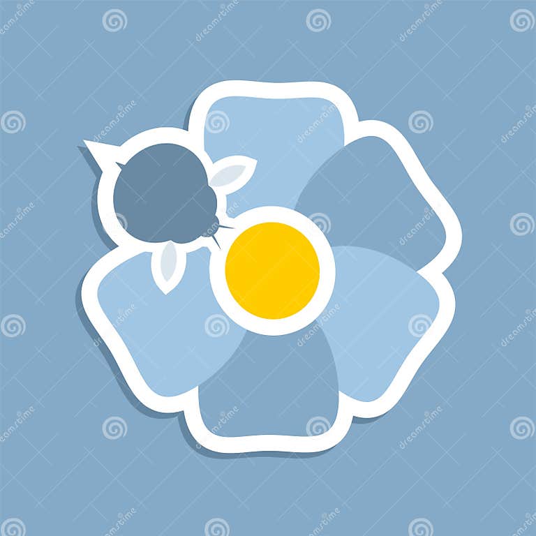 Pollination flower icon stock vector. Illustration of vector - 120987990