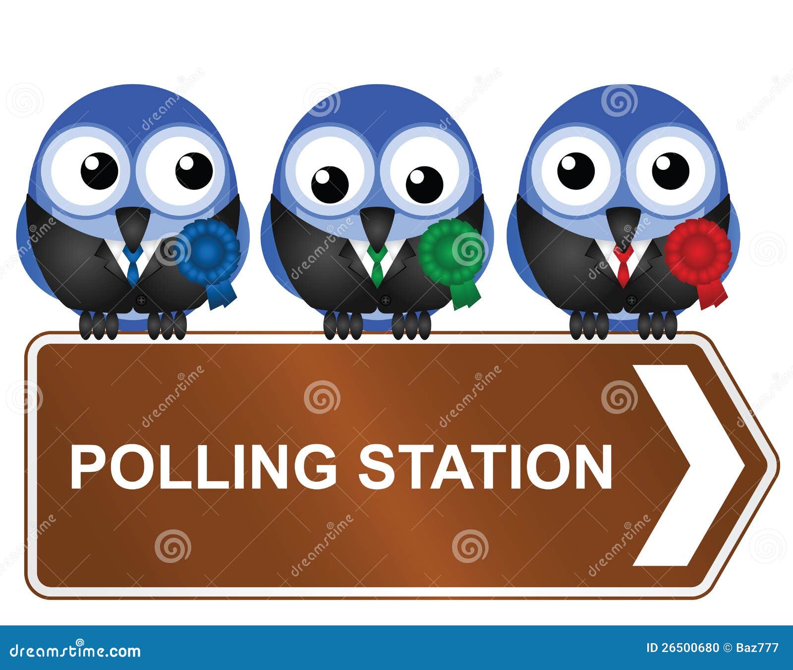 Polling station stock vector. Illustration of electorate - 26500680