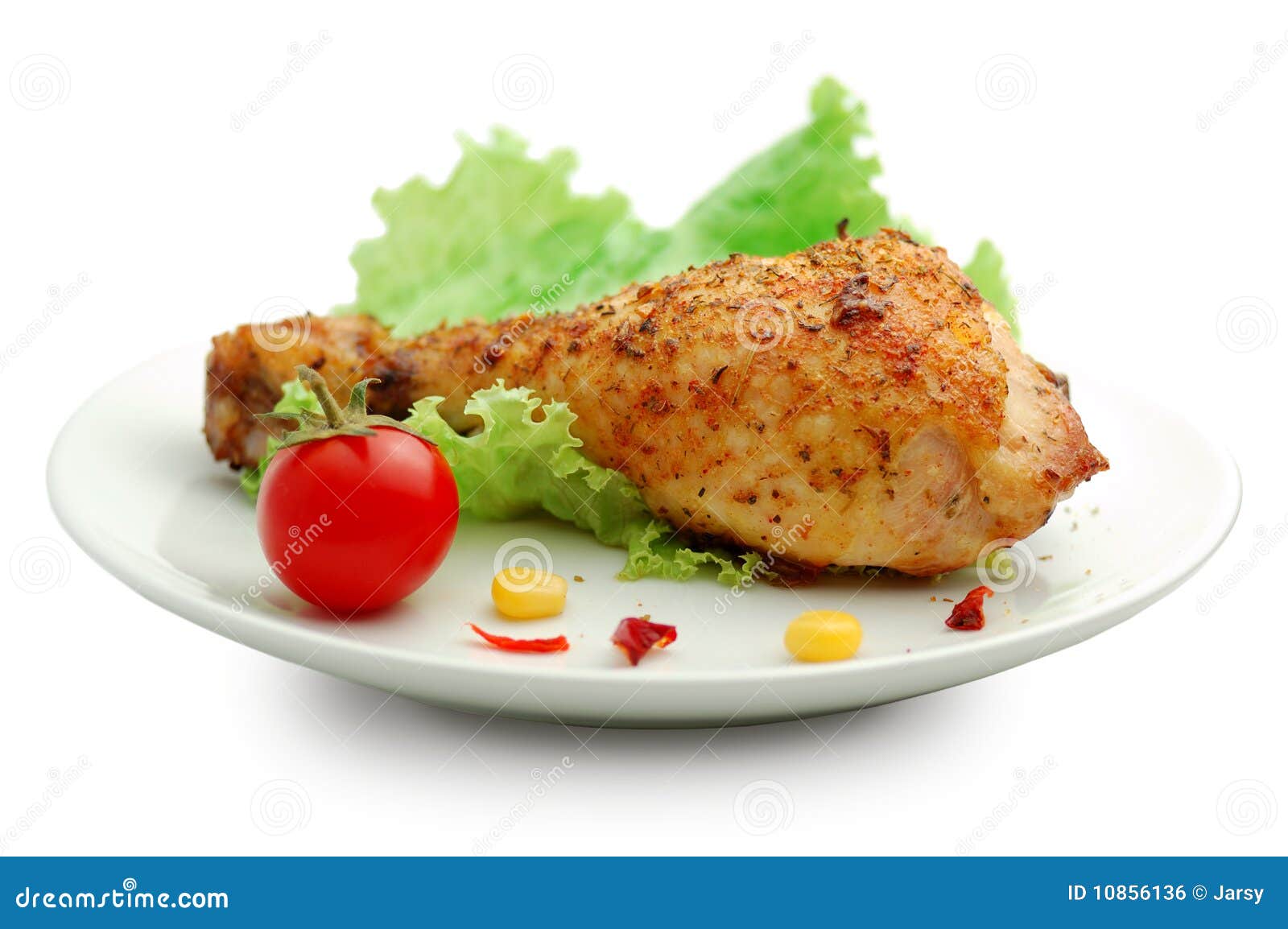 Pollo asado a la parilla foto de archivo. Imagen de pollo - 10856136