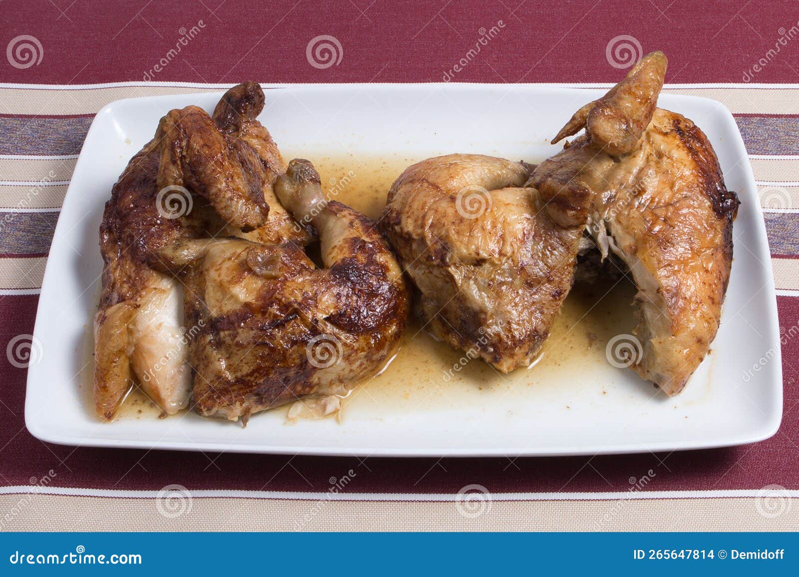 Pollo asado plate stock photo. Image of lifestyle, food - 265647814