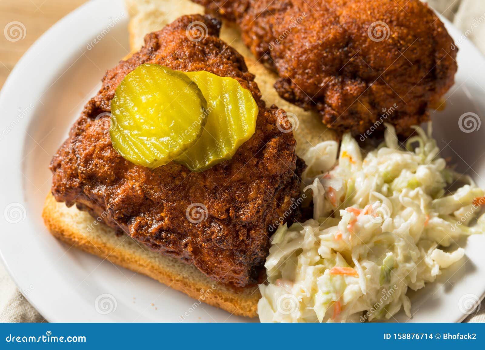 Pollo Caliente Casero De Nashville Foto de archivo - Imagen de poultry ...