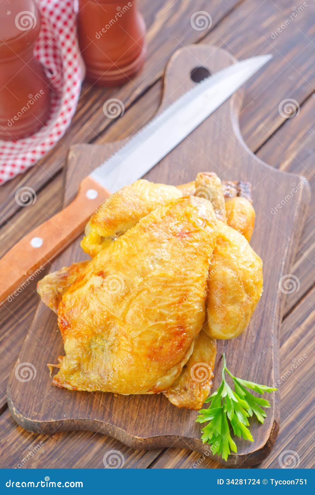 Pollo cocido foto de archivo. Imagen de curso, casero - 34281724