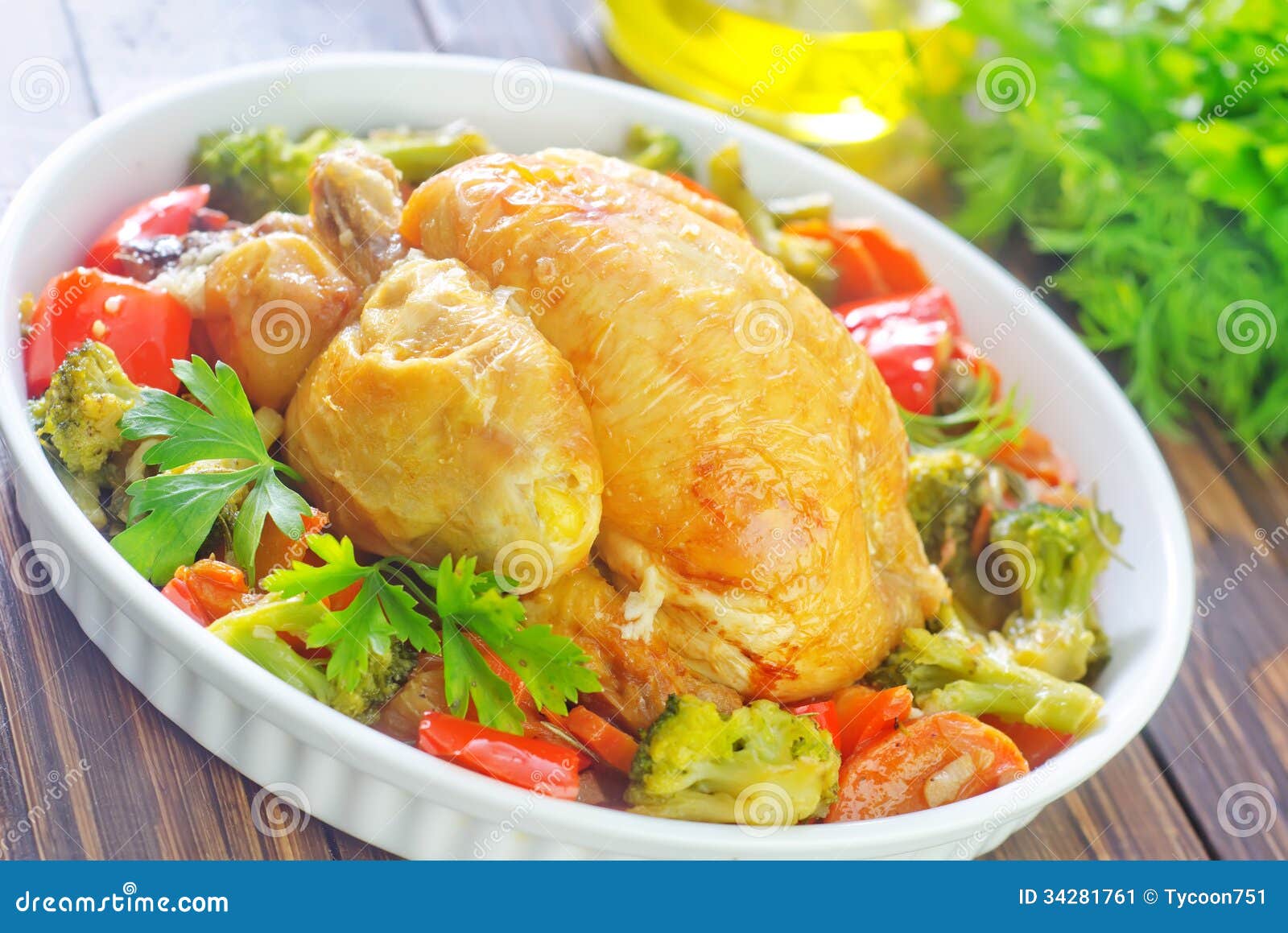 Pollo cocido imagen de archivo. Imagen de sano, almuerzo - 34281761