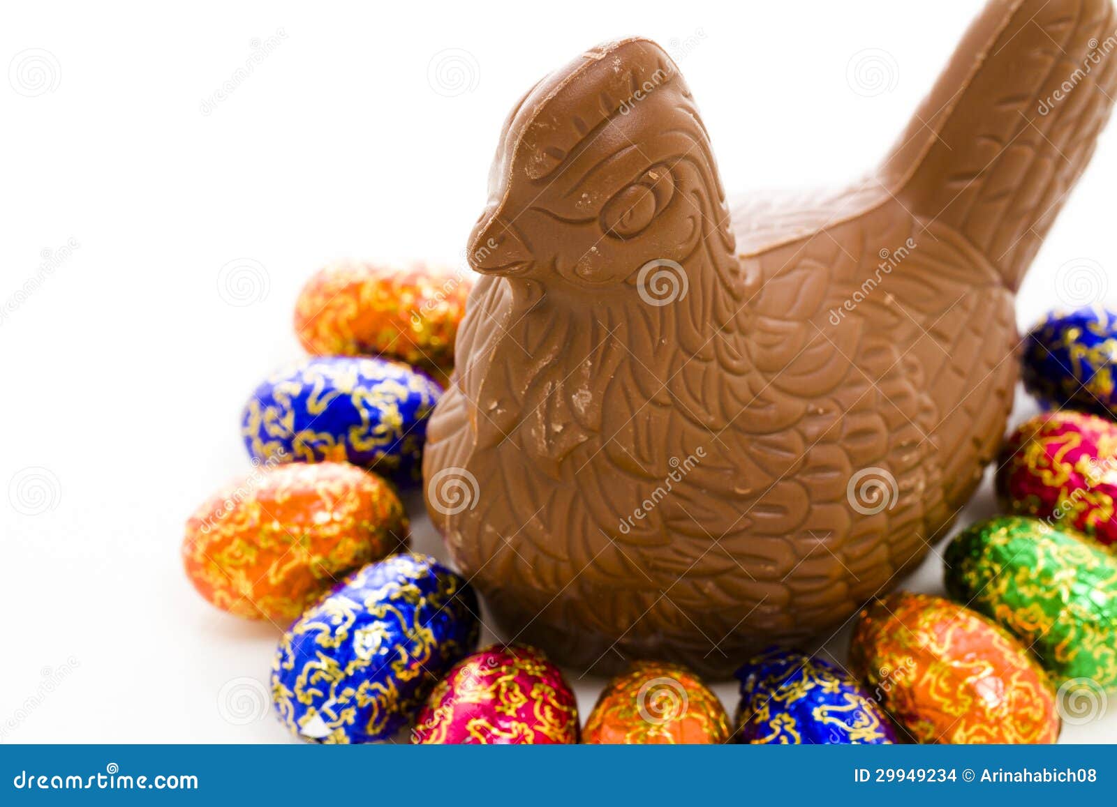 Pollo de chocolate foto de archivo. Imagen de animal - 29949234