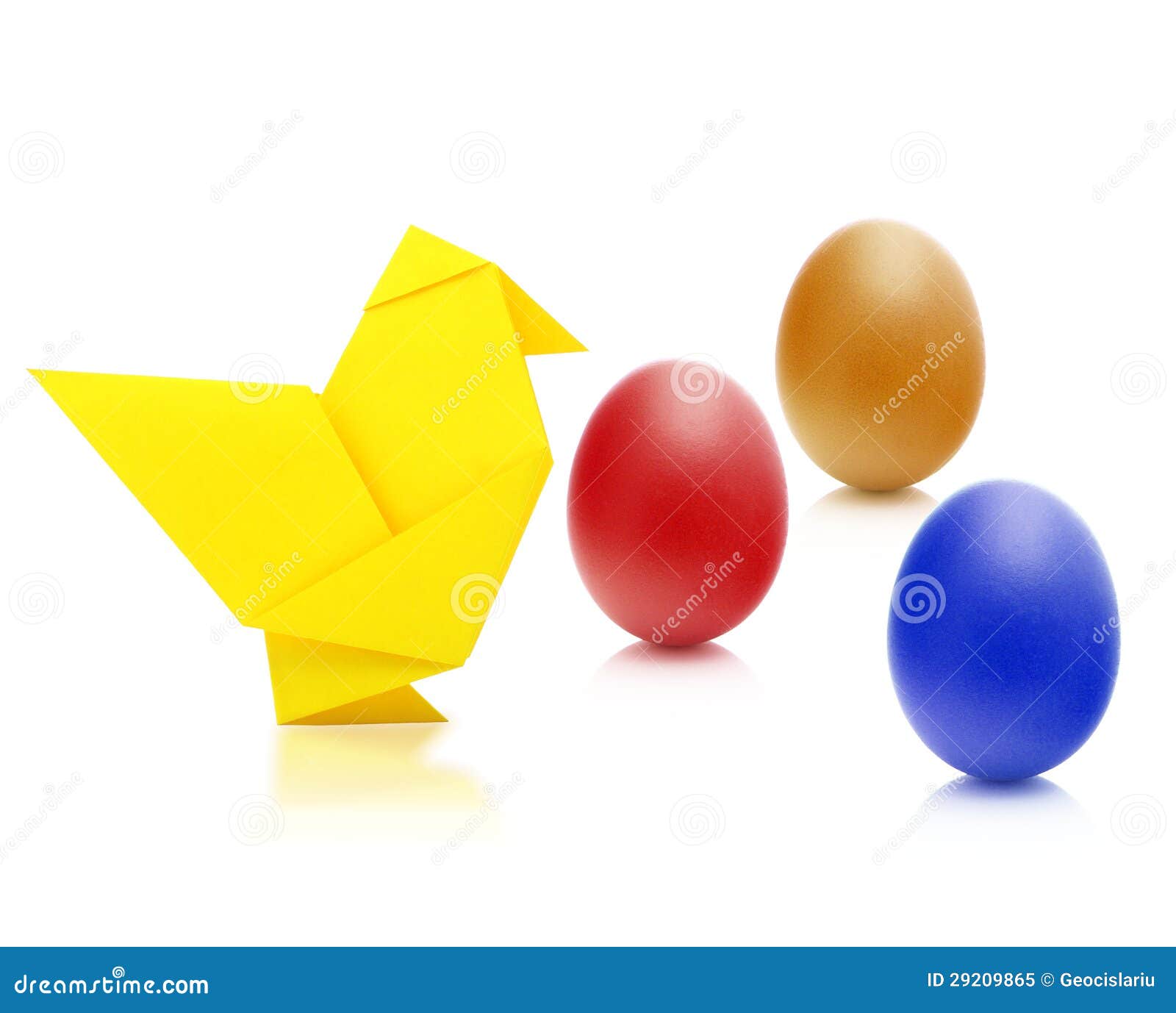 Pollo de Origami imagen de archivo. Imagen de aislado - 29209865