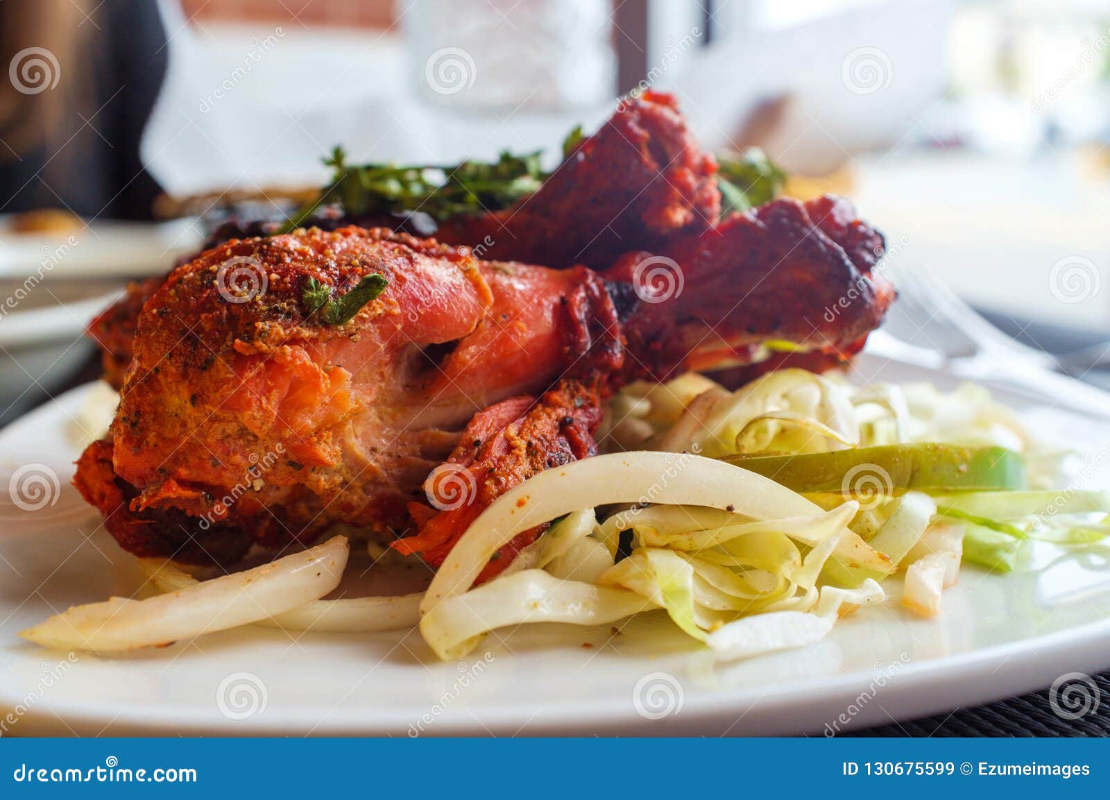 Pollo De Tandoori Del Indio Imagen de archivo - Imagen de rojo ...