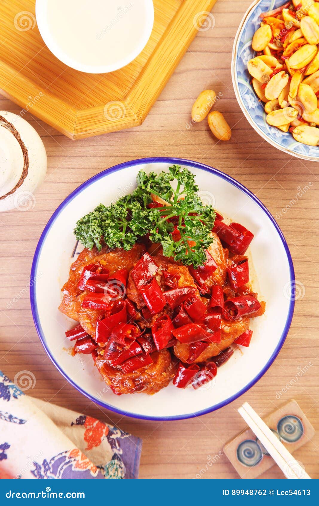 Pollo General Del ` S De La TSO Foto de archivo - Imagen de salsa ...