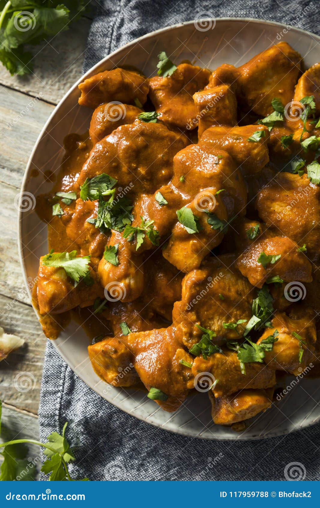 Pollo Hecho En Casa Tikka Masala Foto de archivo - Imagen de sano ...