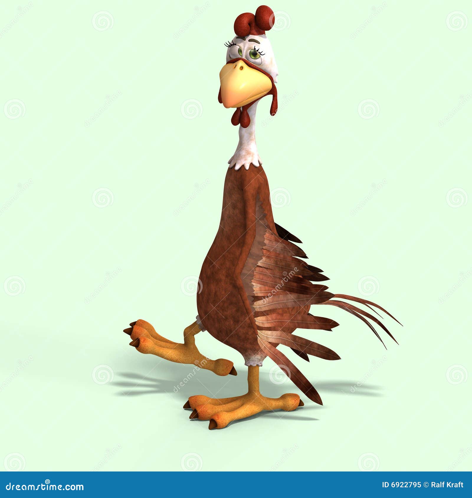 Pollo Loco De La Historieta Stock de ilustración - Ilustración de ...
