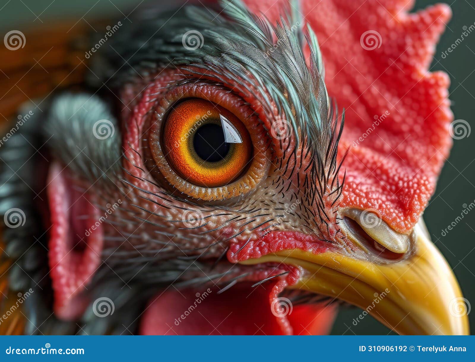 Pollo negro con ojos rojos foto de archivo. Imagen de cresta - 310906192