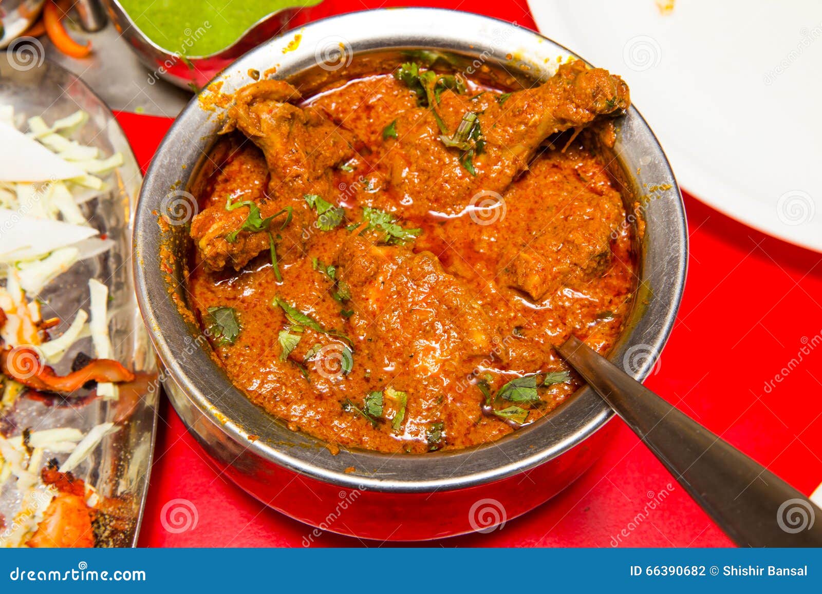 Pollo Piccante Indiano Masala Del Curry Fotografia Stock - Immagine di ...