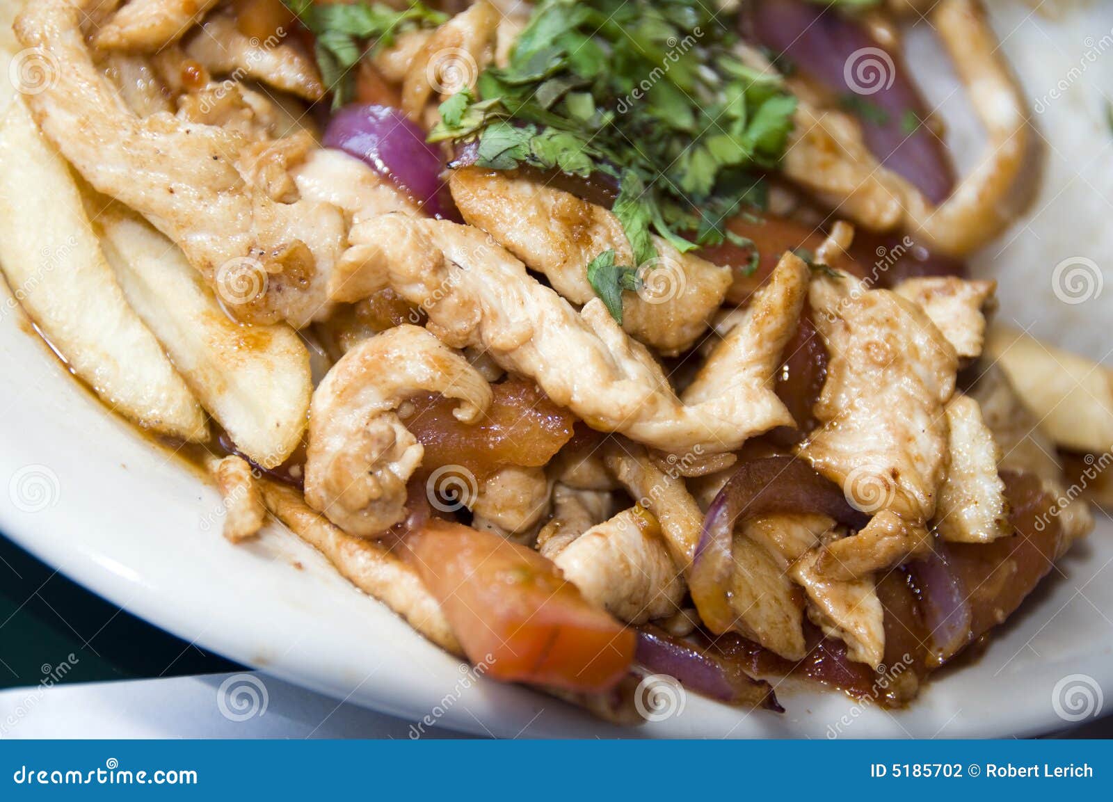 Pollo saltado stock photo. Image of onions, south, travel - 5185702