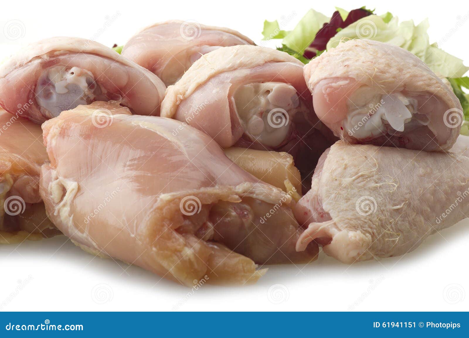 Pollo sin piel fresco imagen de archivo. Imagen de palillo - 61941151