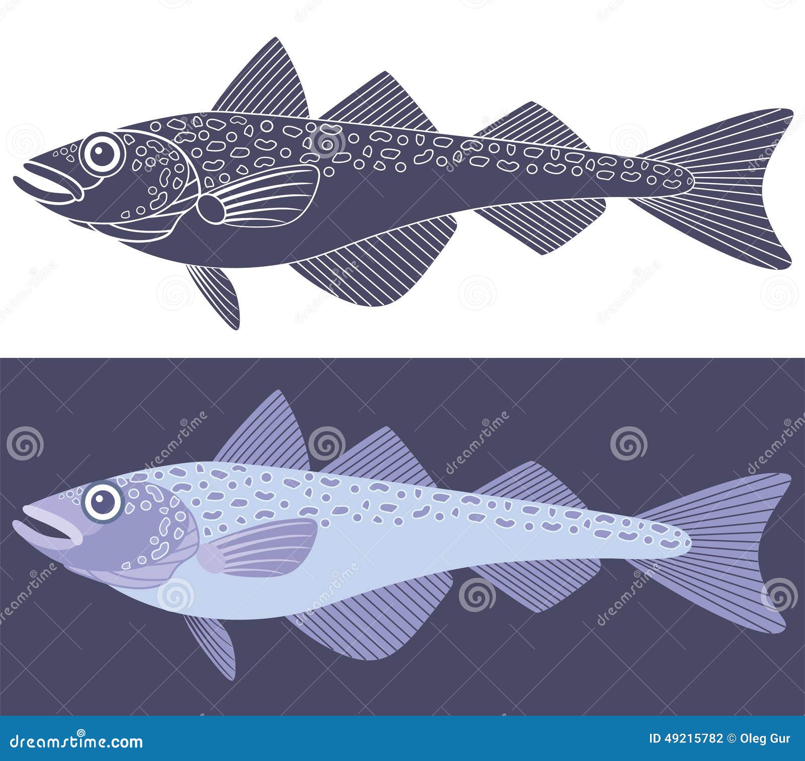 Pollock stock vector. Illustration of ocean, bizarre - 49215782