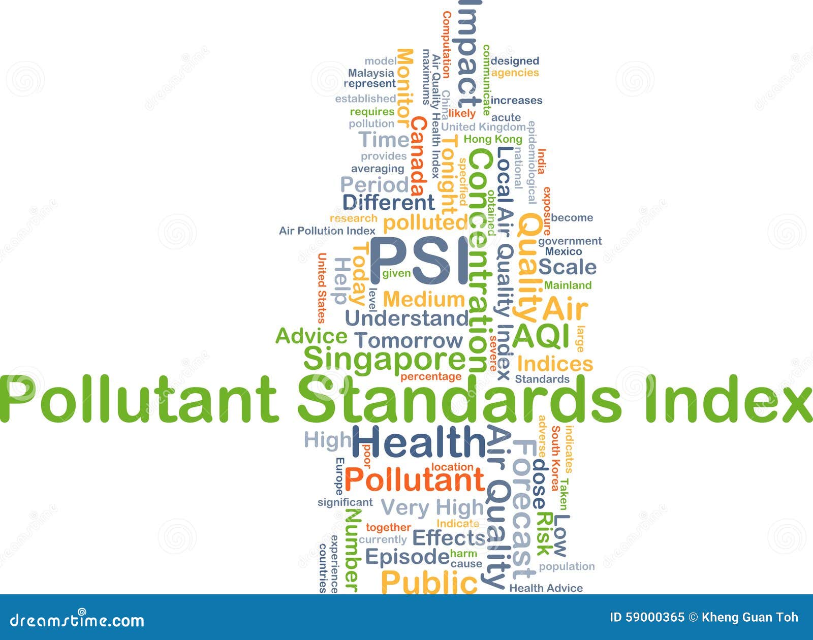 Pollutant Standards Index PSI Background Concept Stock Illustration ...
