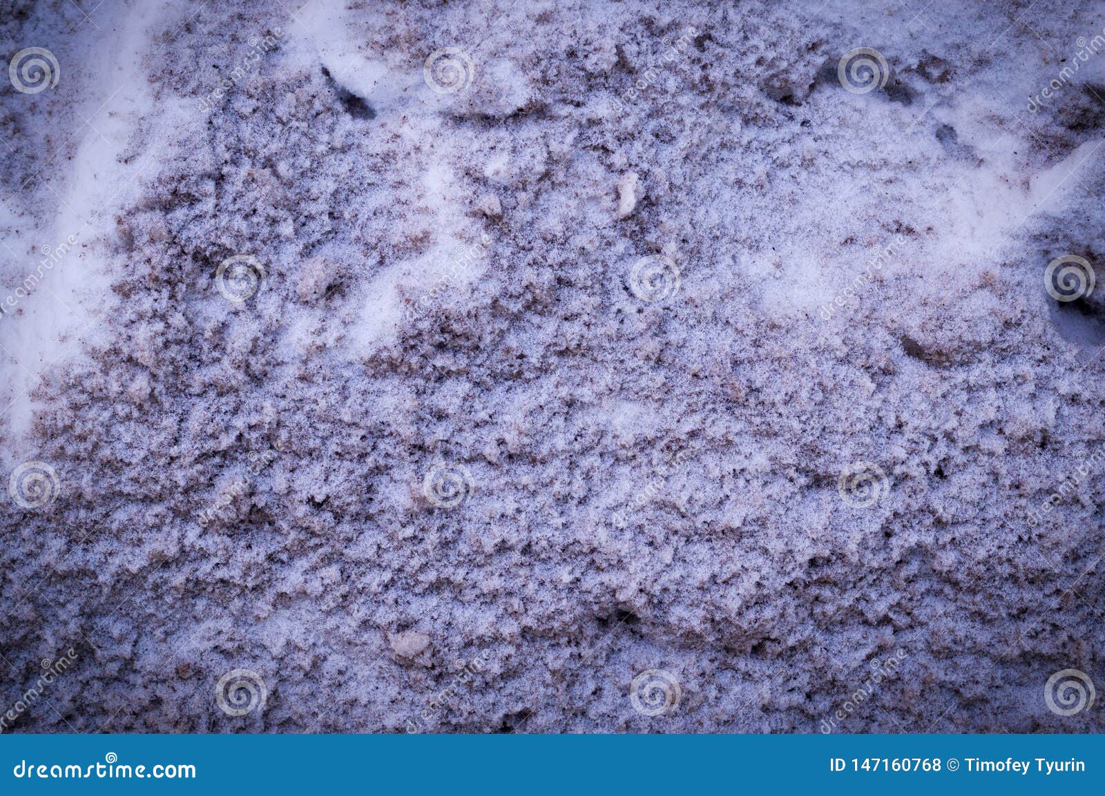 Polluted Snow Texture with Vignette. Urban, Background. Stock Photo ...