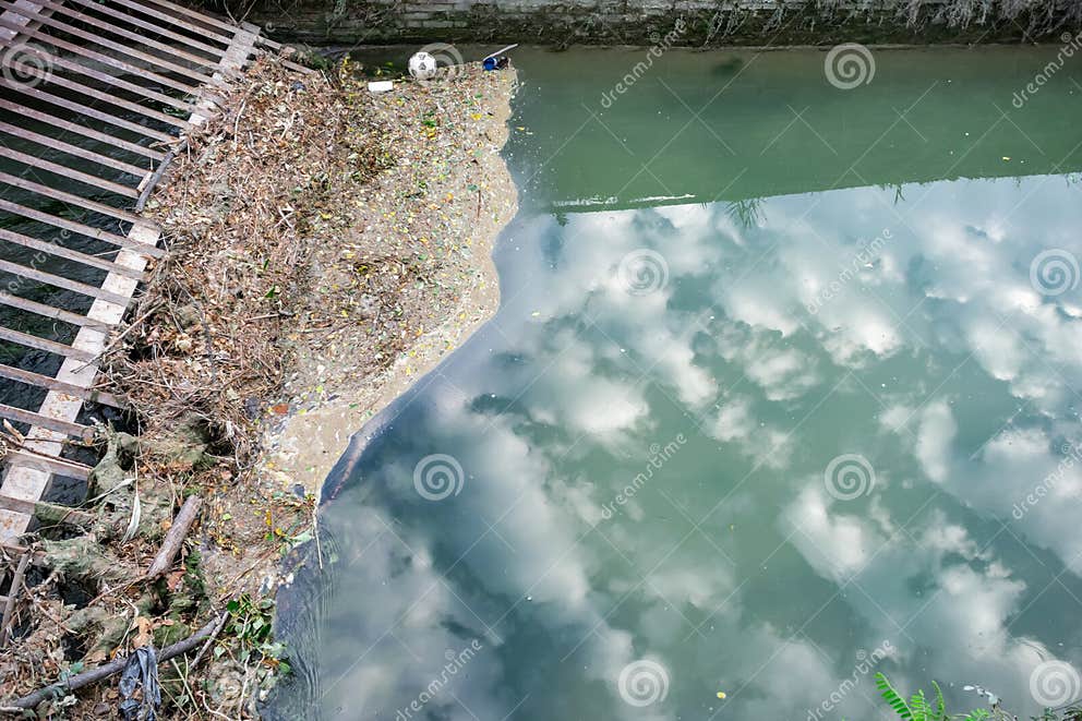 Polluted and Dirty River Consequence of City S Human Waste without ...