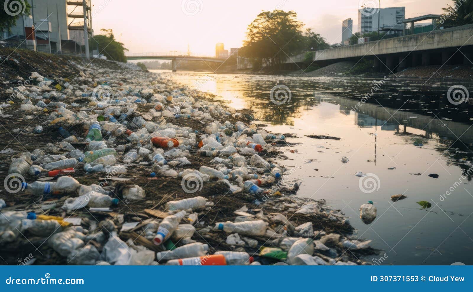 Visual Pollution Blue Concept Icon Cartoon Vector | CartoonDealer.com ...