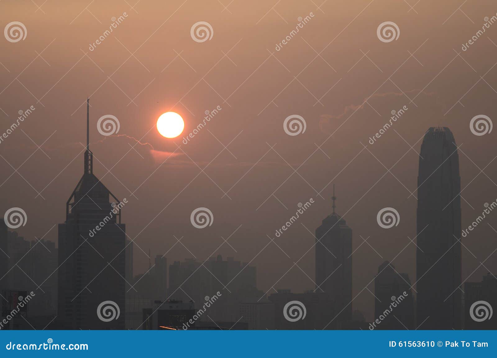 Polluted Sunset in Metropolis Stock Photo - Image of layers, dioxide ...