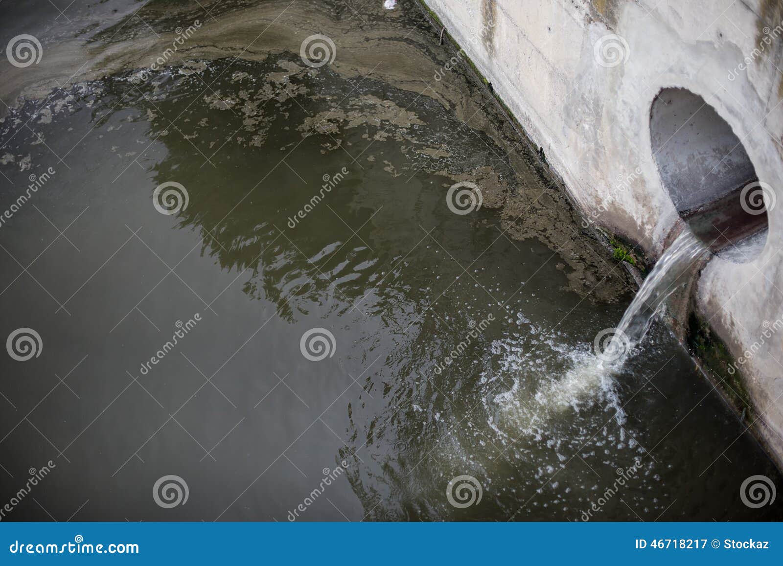 Polluted water stock image. Image of ecology, flowing - 46718217