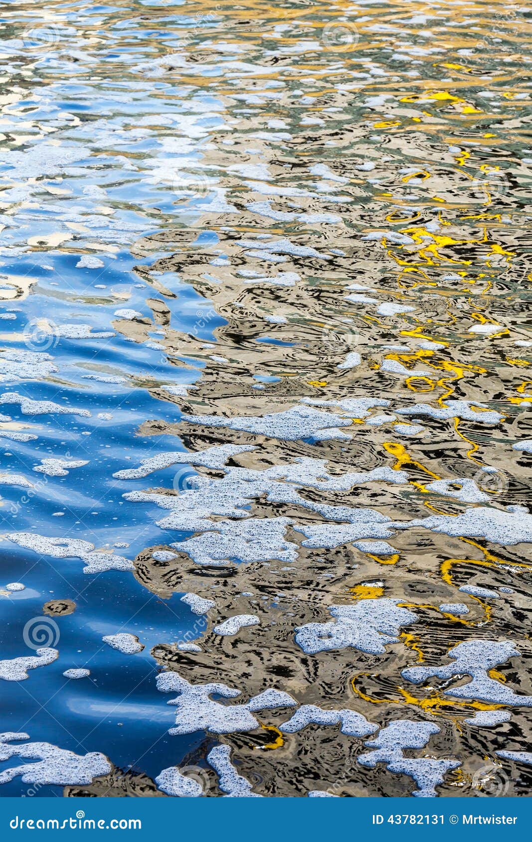 Polluted water and scum stock image. Image of substance - 43782131